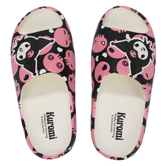 Kuromi Head With Pink Skull Toss Icons Women's Slides-Medium - Walmart.com