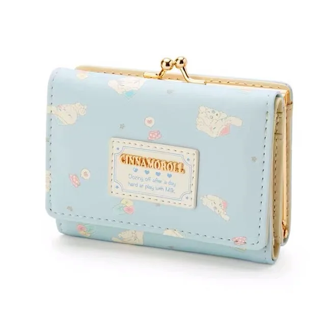 Kuromi Hello Kitty Coin Purse Female Toy Sanrio Pompom Purin Wallet Bag ...