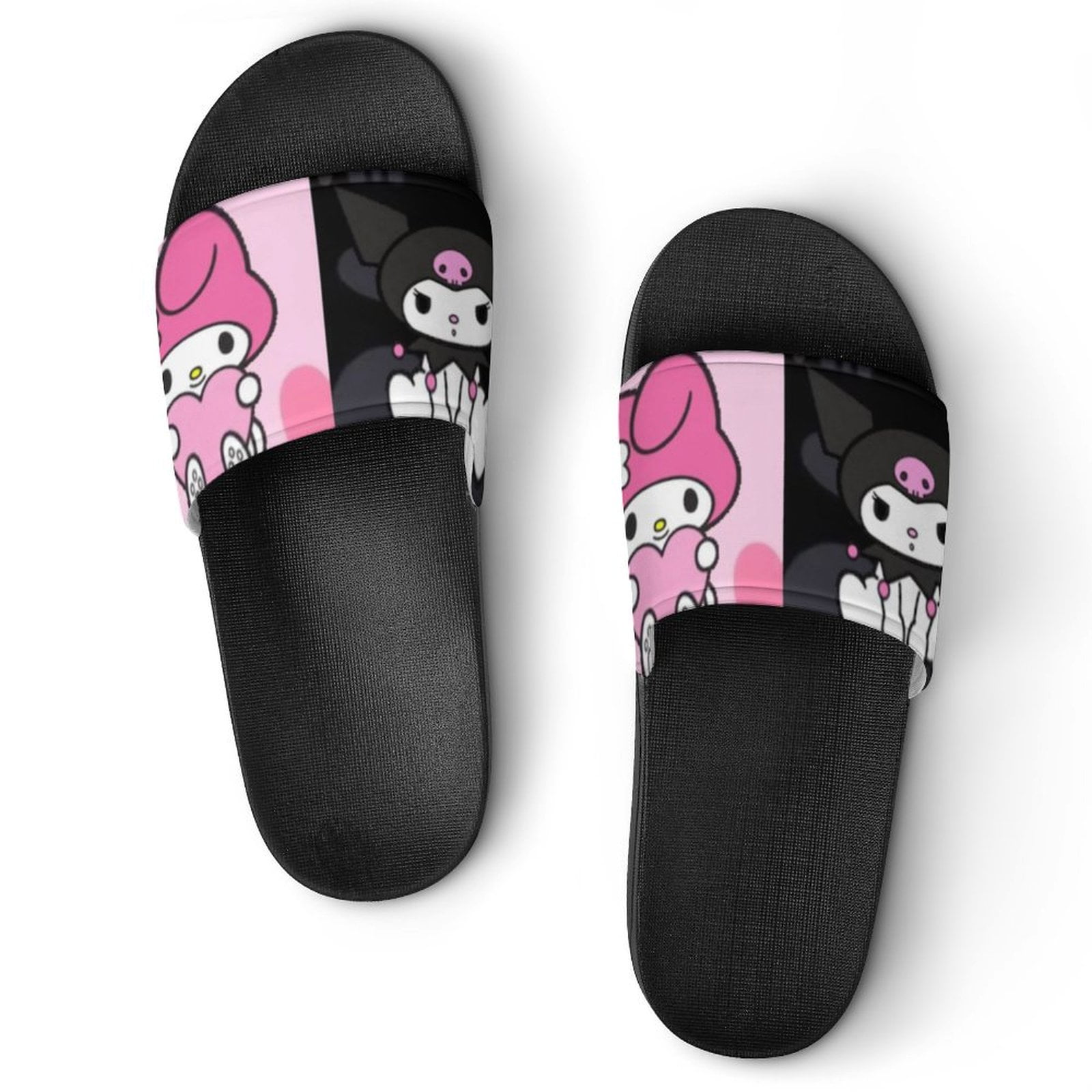 Kuromi Home Slippers Non Slip Bathroom Open Toe Shoes Lightweight Slide ...