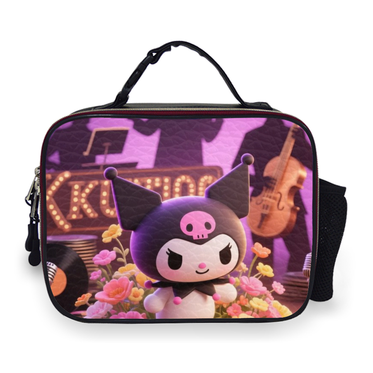Kuromi Insulated Lunch Box Unisex Reusable Lunch Box Portable Leather ...