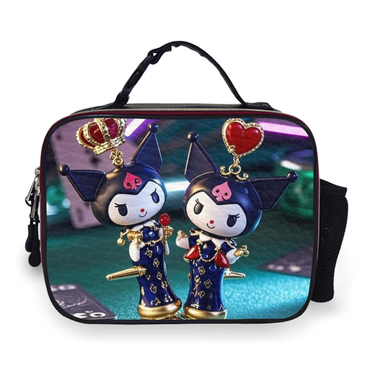 Kuromi Insulated Lunch Box Unisex Reusable Lunch Box Portable Leather ...