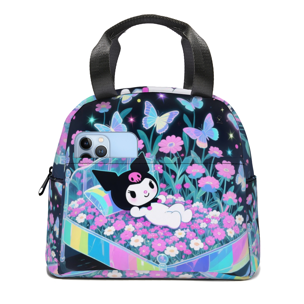 Kuromi Insulated Lunch Box Unisex Reusable Lunch Box Portable Thermal ...