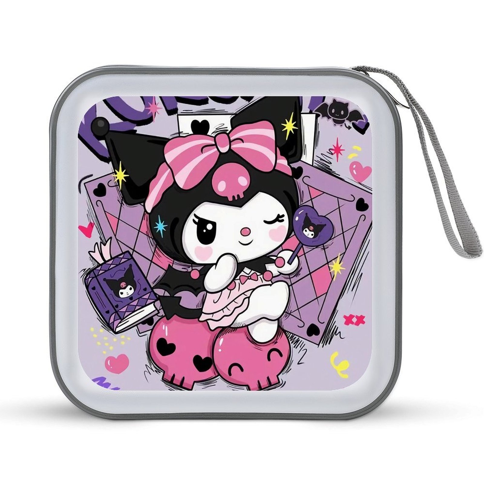 Kuromi Kawaii 40 Capacity CD Cases, Large DVD/VCD Storage Box, Portable ...