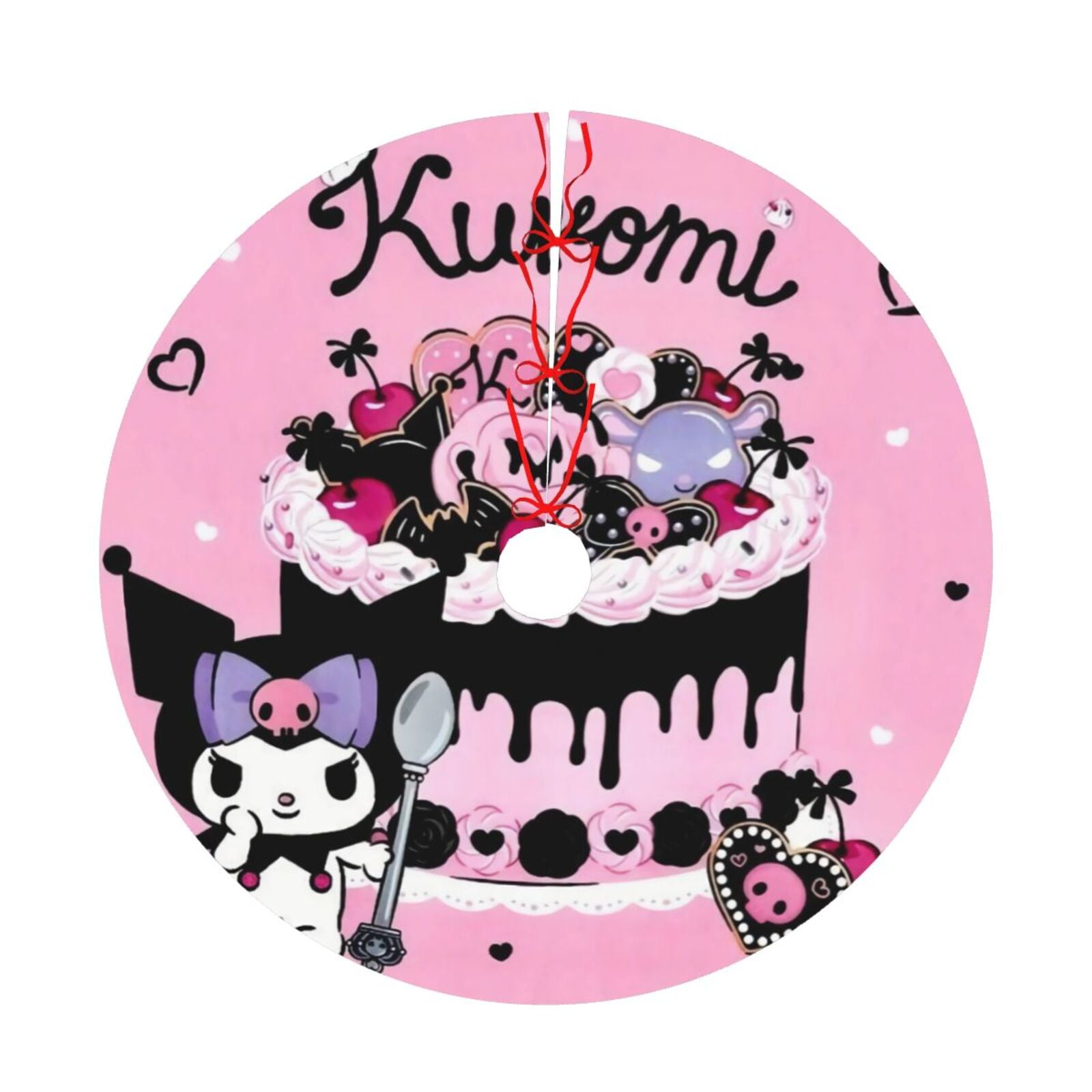 Kuromi Kawaii Cake Christmas Tree Skirt 30 Inch,Soft and Funny Merry ...