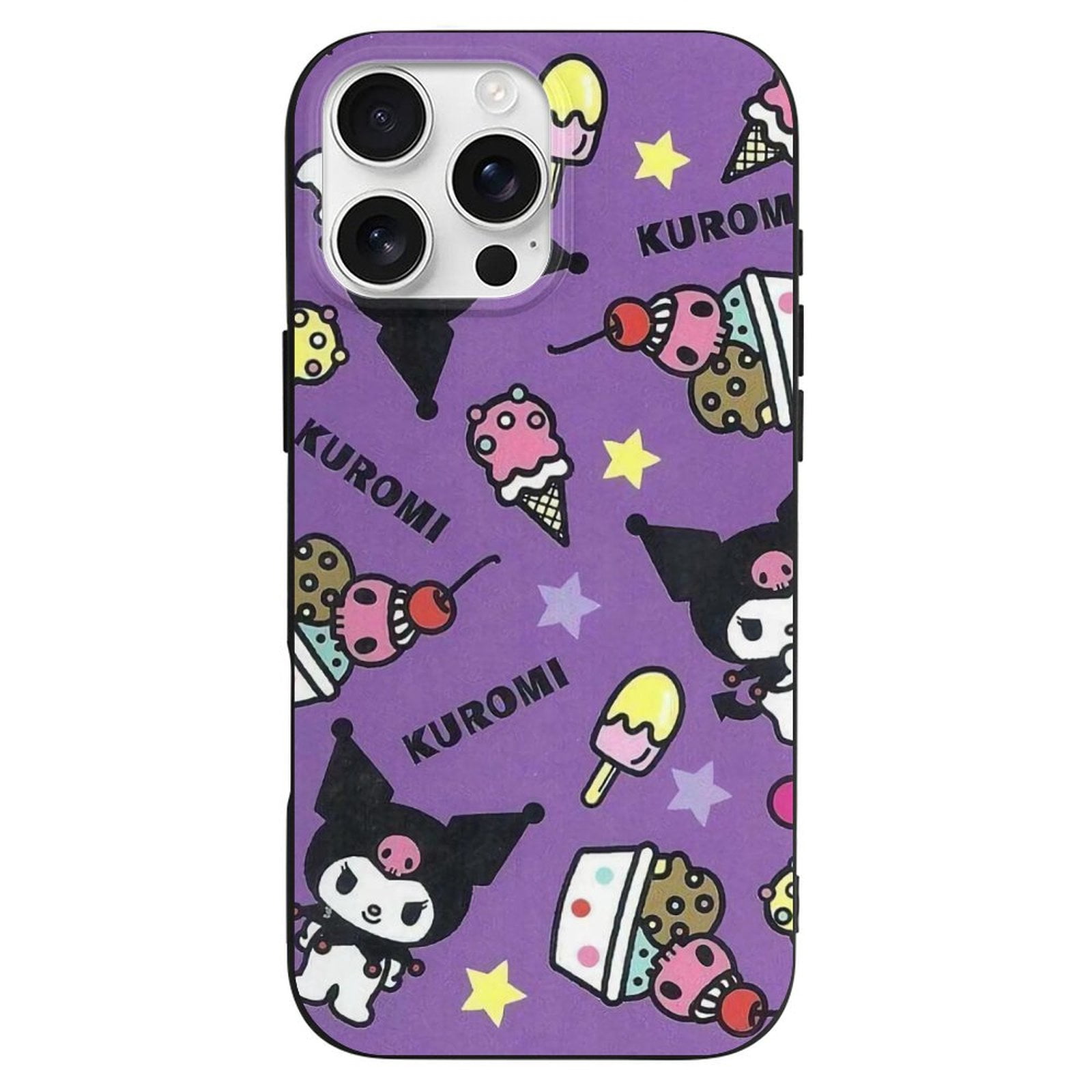 Kuromi Kawaii Cake Ice Cream Compatible with iPhone 16 Pro Max Case ...