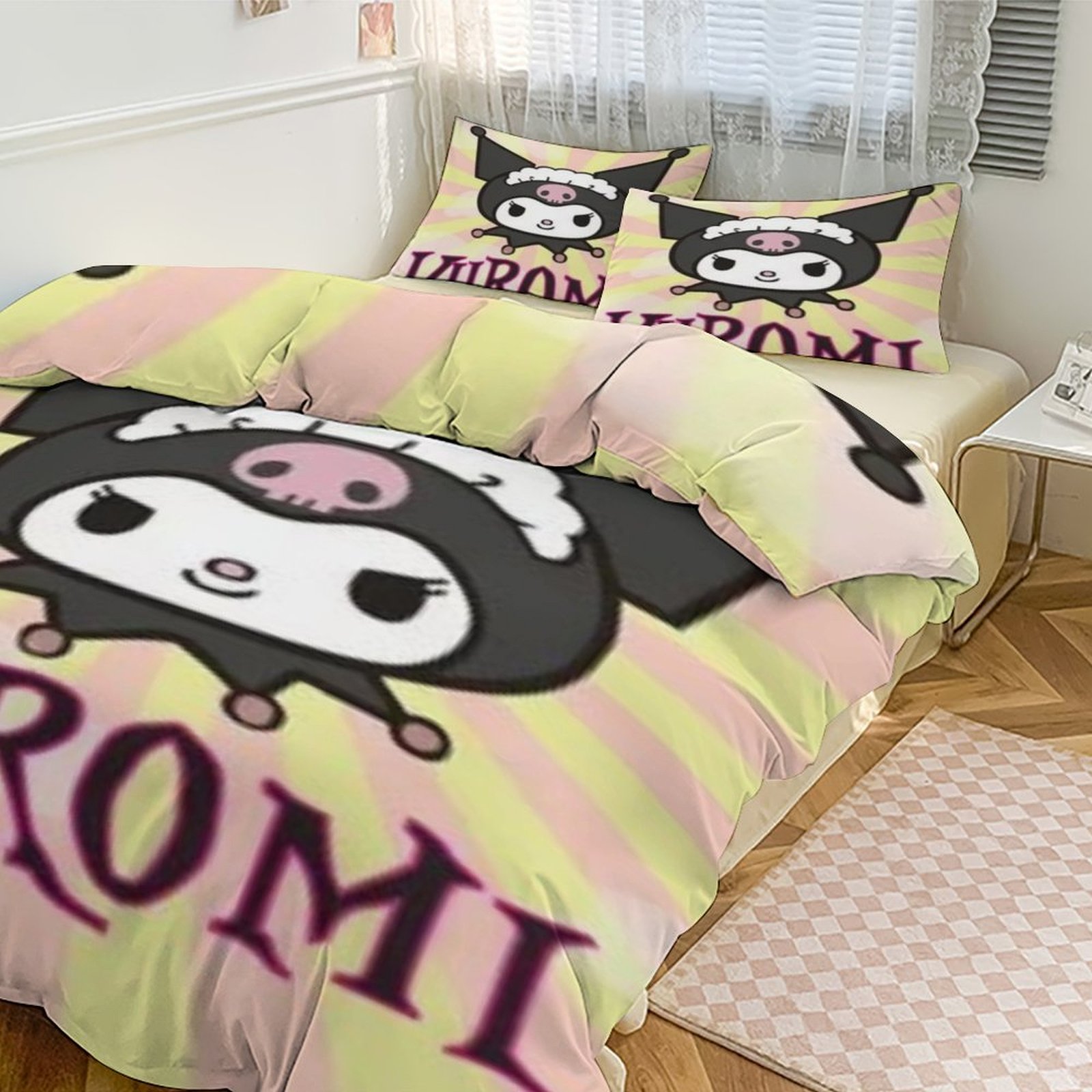 Kuromi Kids Twin Bed in a Bag, Comforter and Sheets,Cartoon DreamWorks ...