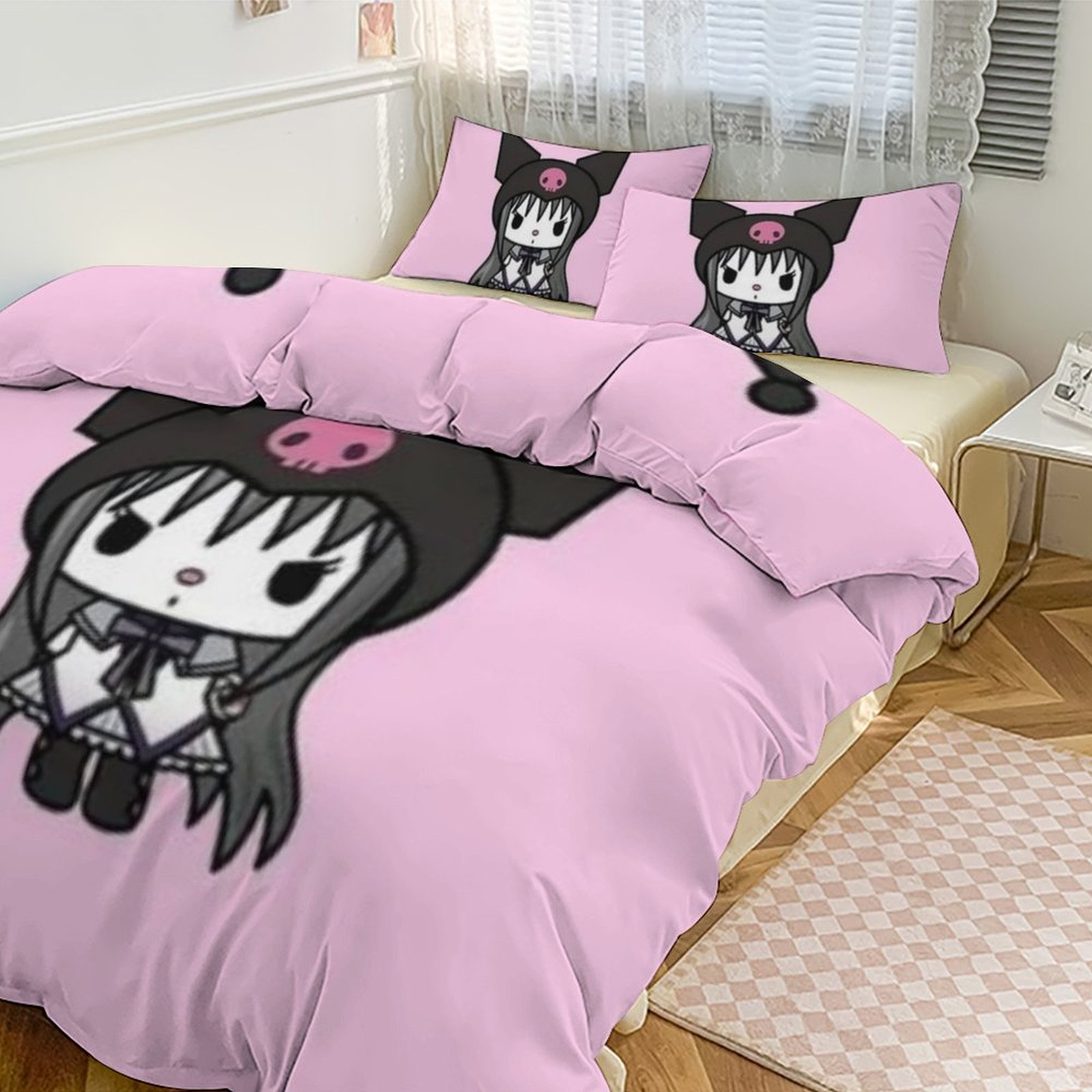 Kuromi Kids Twin Bed in a Bag, Comforter and Sheets,Cartoon DreamWorks ...