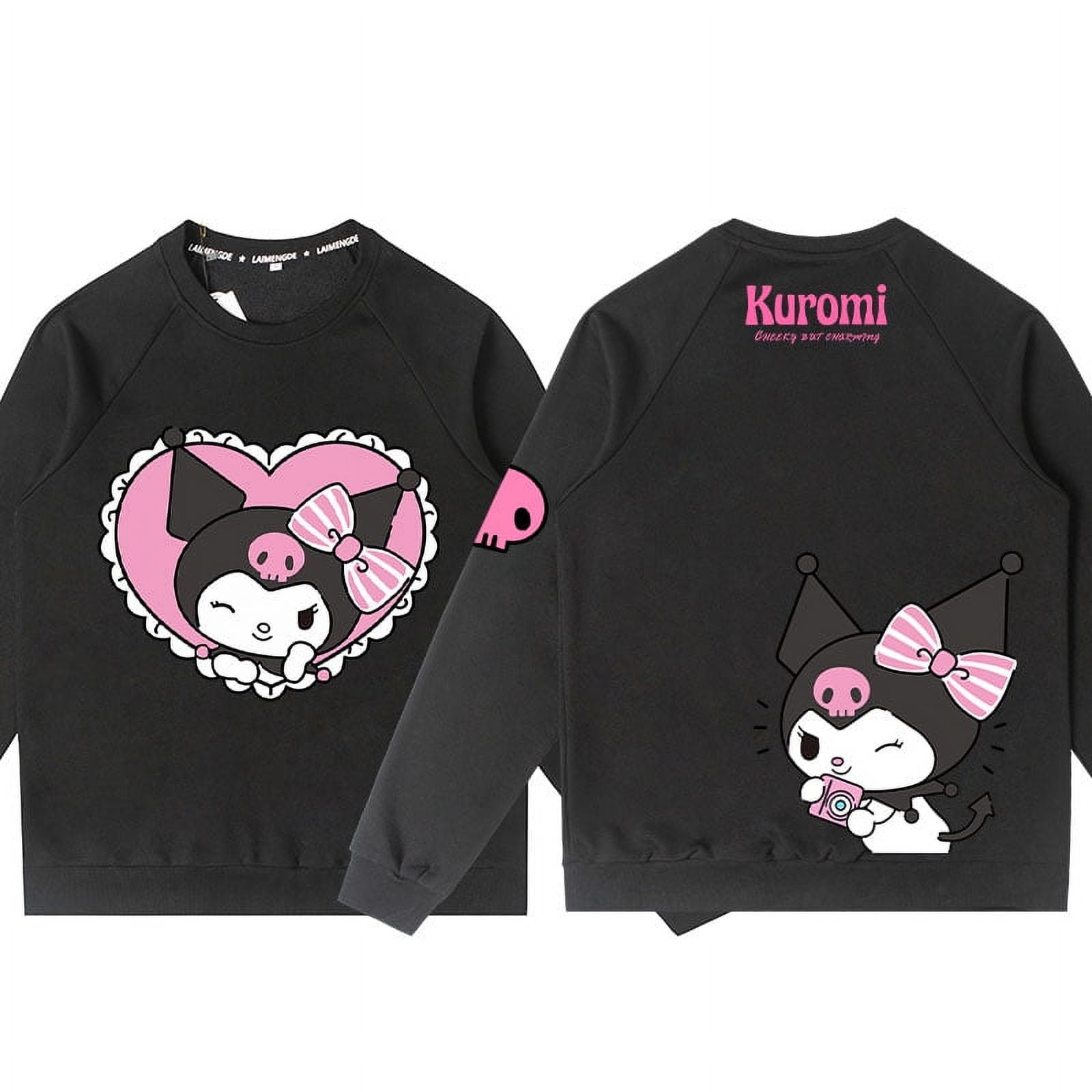 Kuromi Kuromi Joint Crewneck Hoodie Female Niche Design Sense Sanrio ...