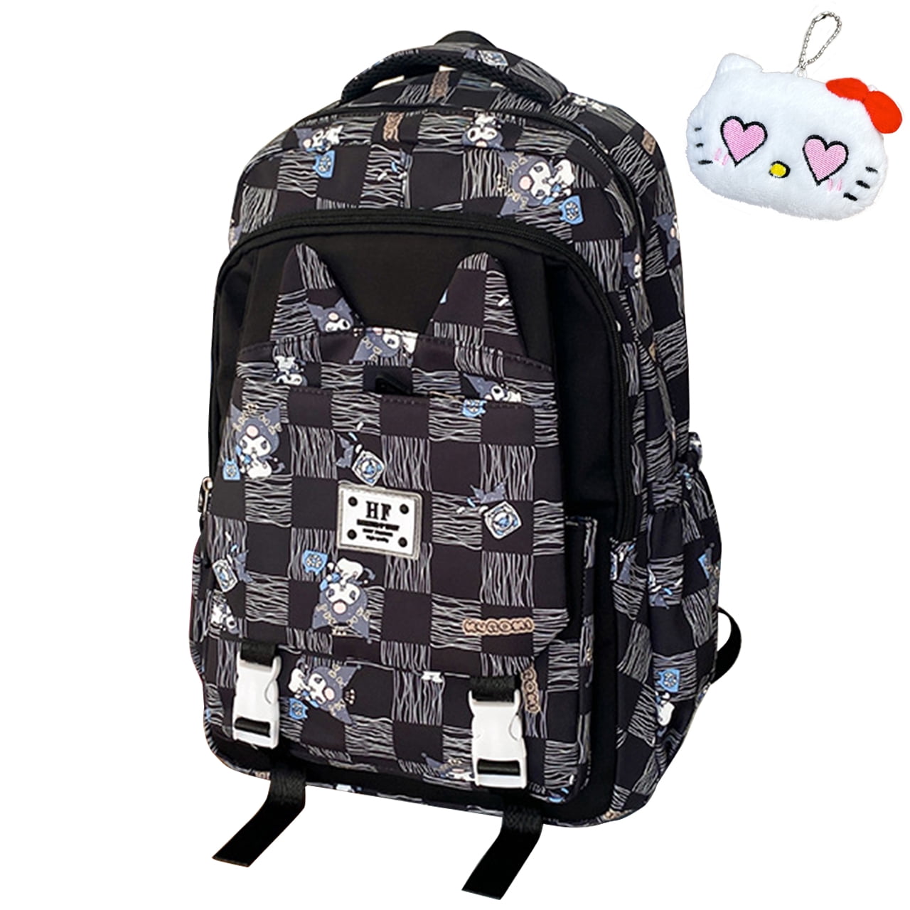 Kuromi Laptop Backpack Cute Kuromi Travel Hiking Backpack for Women ...
