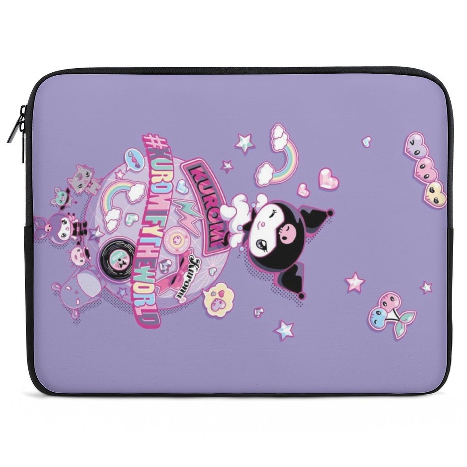 Kuromi Laptop Sleeve Lightweight Computer Cover Bag 17inch Durable ...