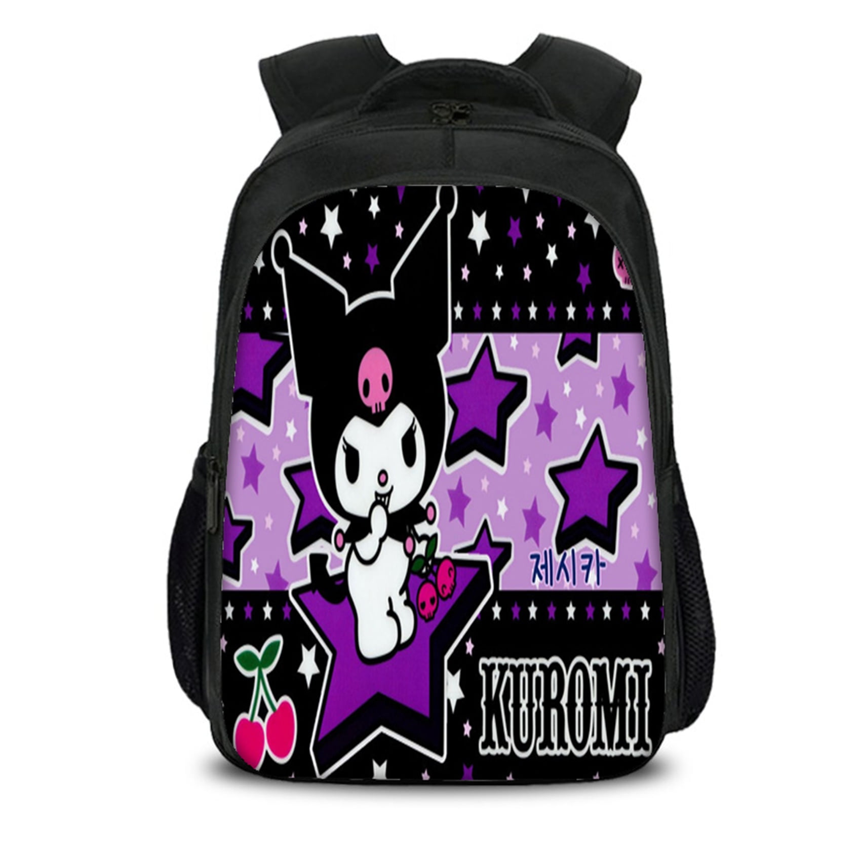 Kuromi Lightweight Backpack Teens Casual Daypack Classic Cartoon Canvas ...