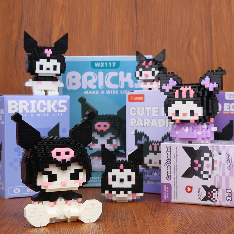 Kuromi LinaBell Hello Kitty Building Blocks Princess Cartoon Bricks for ...