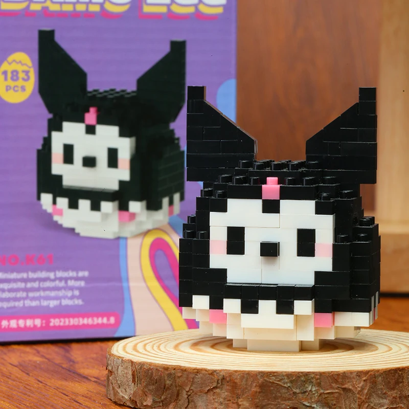 Kuromi LinaBell Hello Kitty Building Blocks Princess Cartoon Bricks for ...