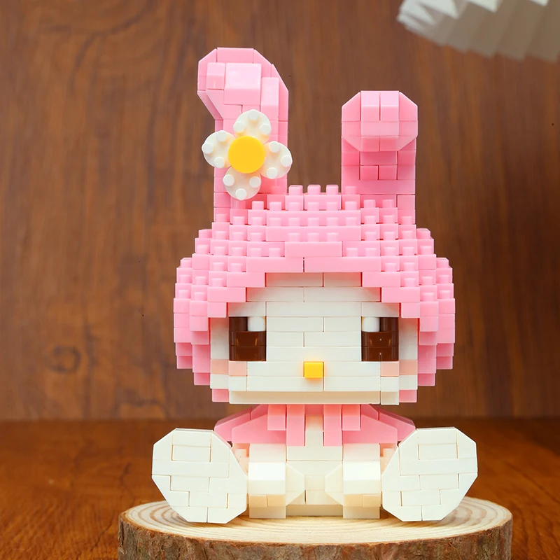 Kuromi LinaBell Hello Kitty Building Blocks Princess Cartoon Bricks for ...