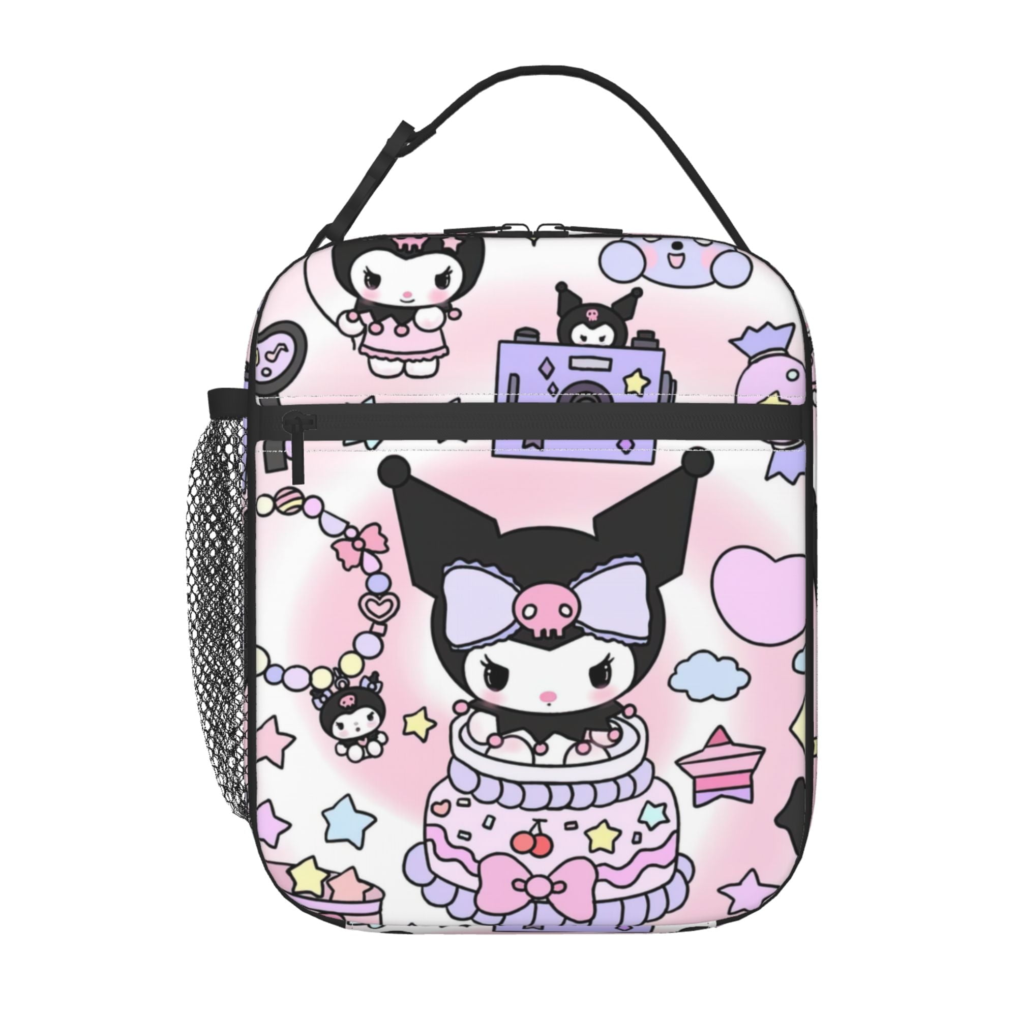 Kuromi Lunch Bag Anime Lunch Tote Bag Reusable Insulated Lunch Box ...