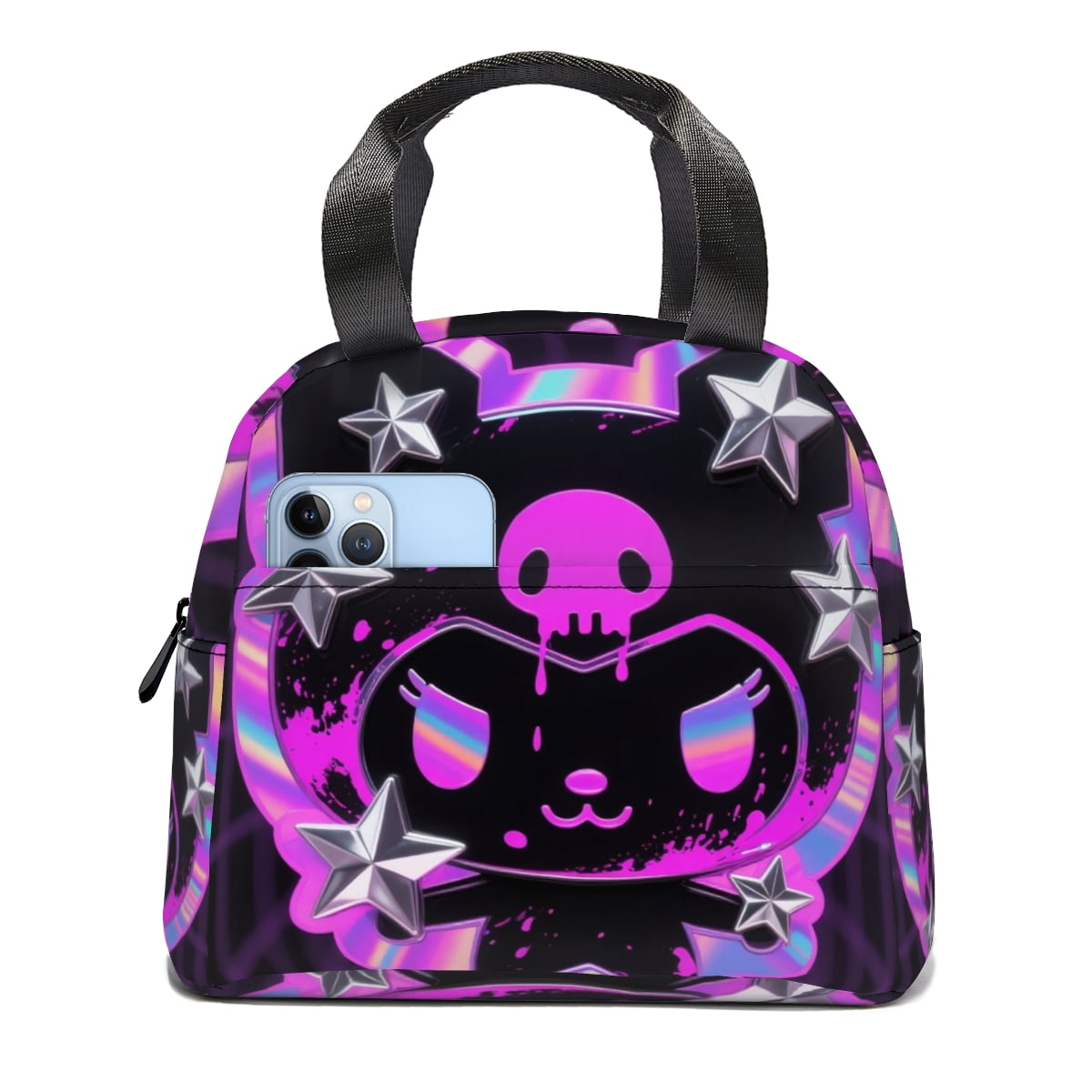 Kuromi Lunch Bag Enlarged Insulated Lunch Box Reusable Lunch Box ...