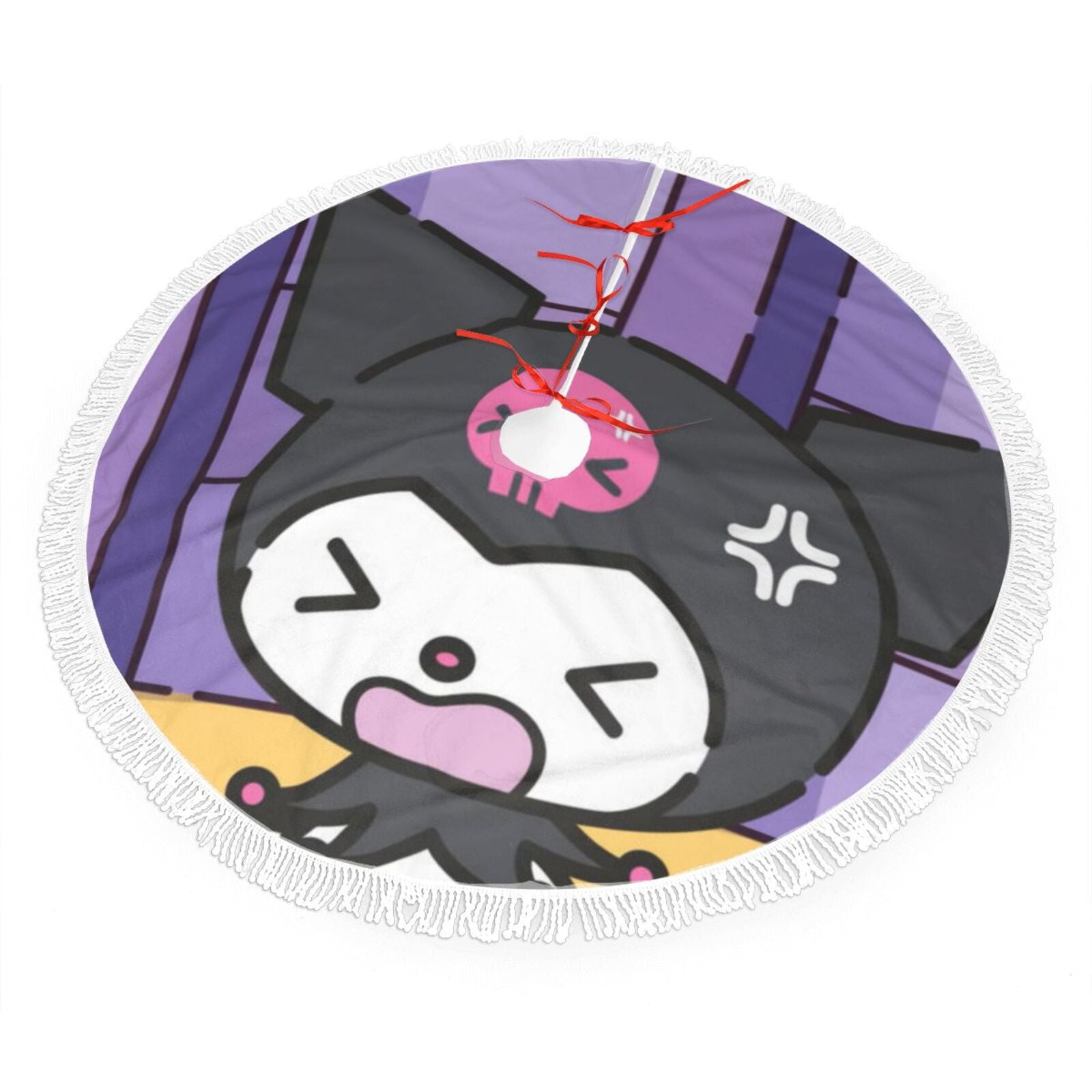 Kuromi and My Melody Christmas Tree Skirt, 36" Xmas Tree Skirts Mat ...