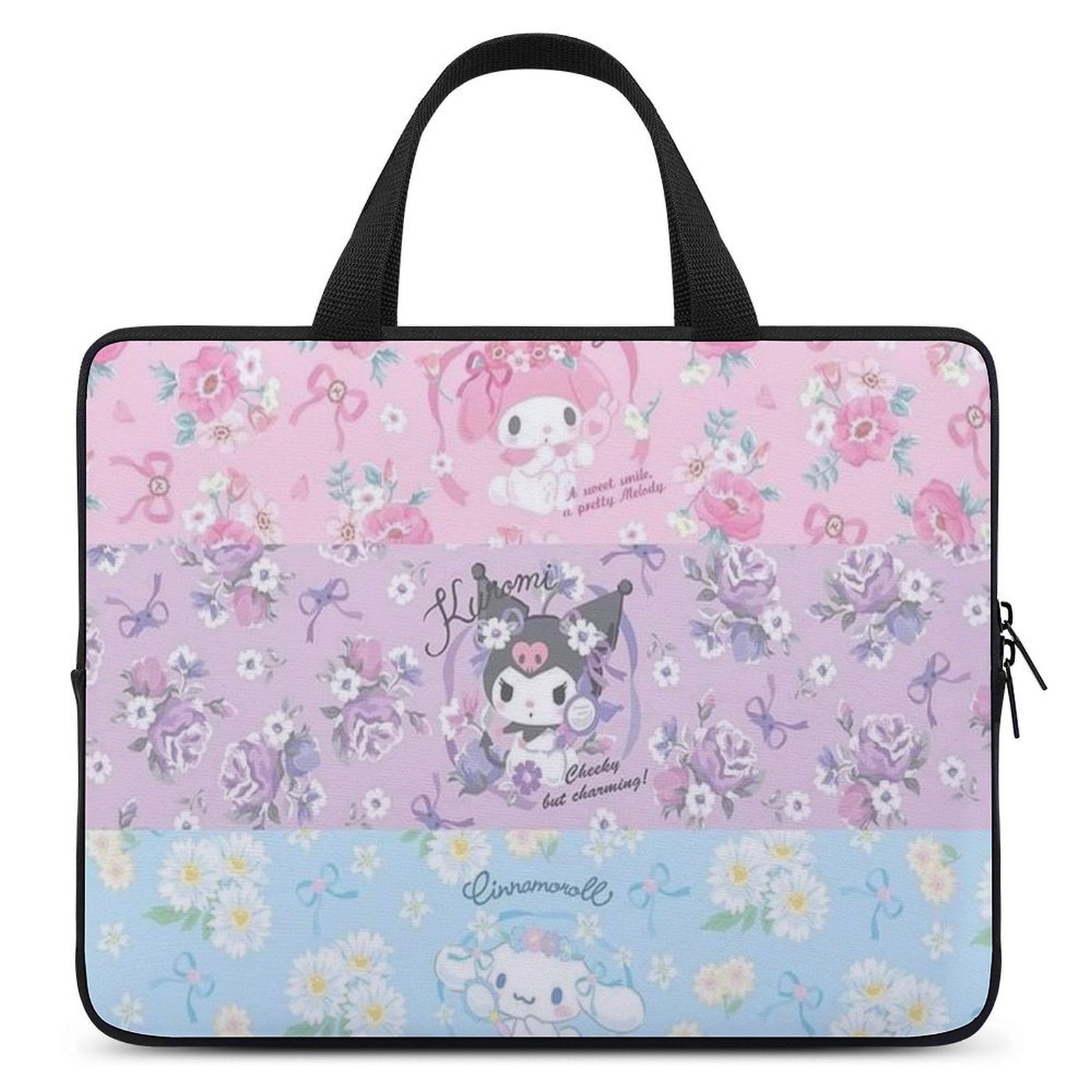 Kuromi Melody Cinnamoroll Laptop Bag for Women Men 15 Inch,Laptop Tote ...