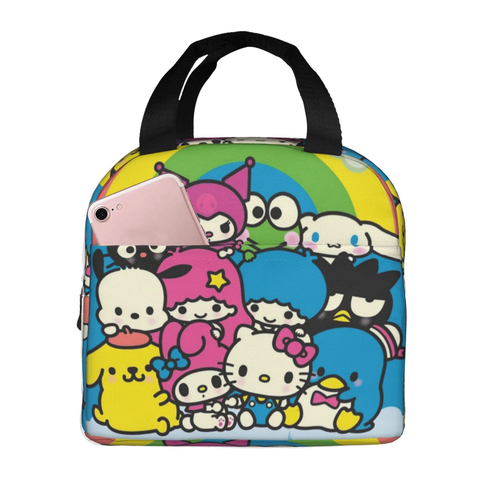 Kuromi Melody Hello-Kitty And Friends Neon Lunch Box,Lunch Bag ...