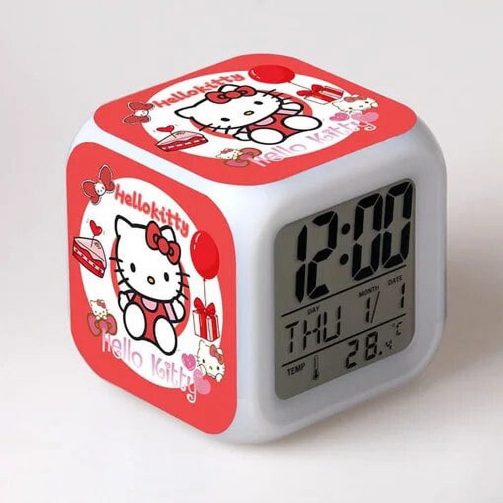 Kuromi Melody Hello Kitty Cinnamoroll Pochacoo Alarm Square Clock ...