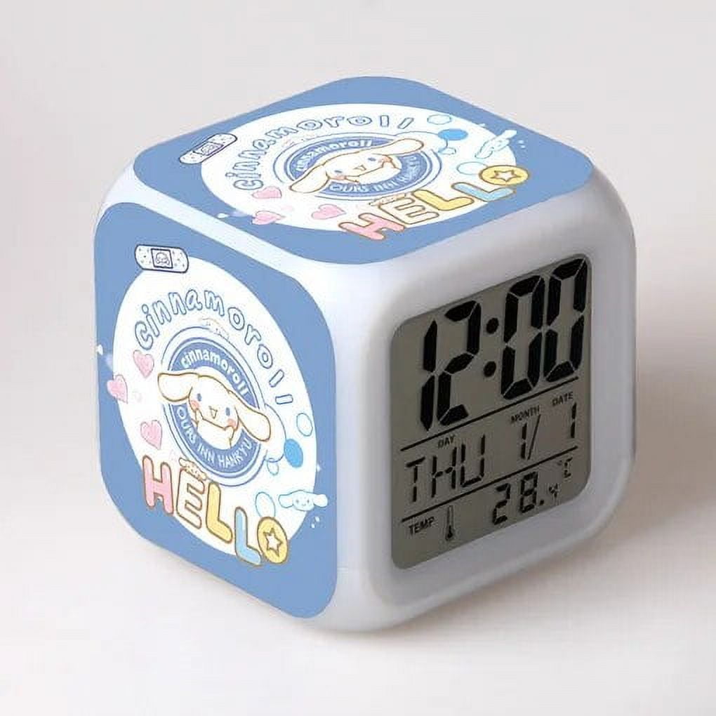 Kuromi Melody Hello Kitty Cinnamoroll Pochacoo Alarm Square Clock ...