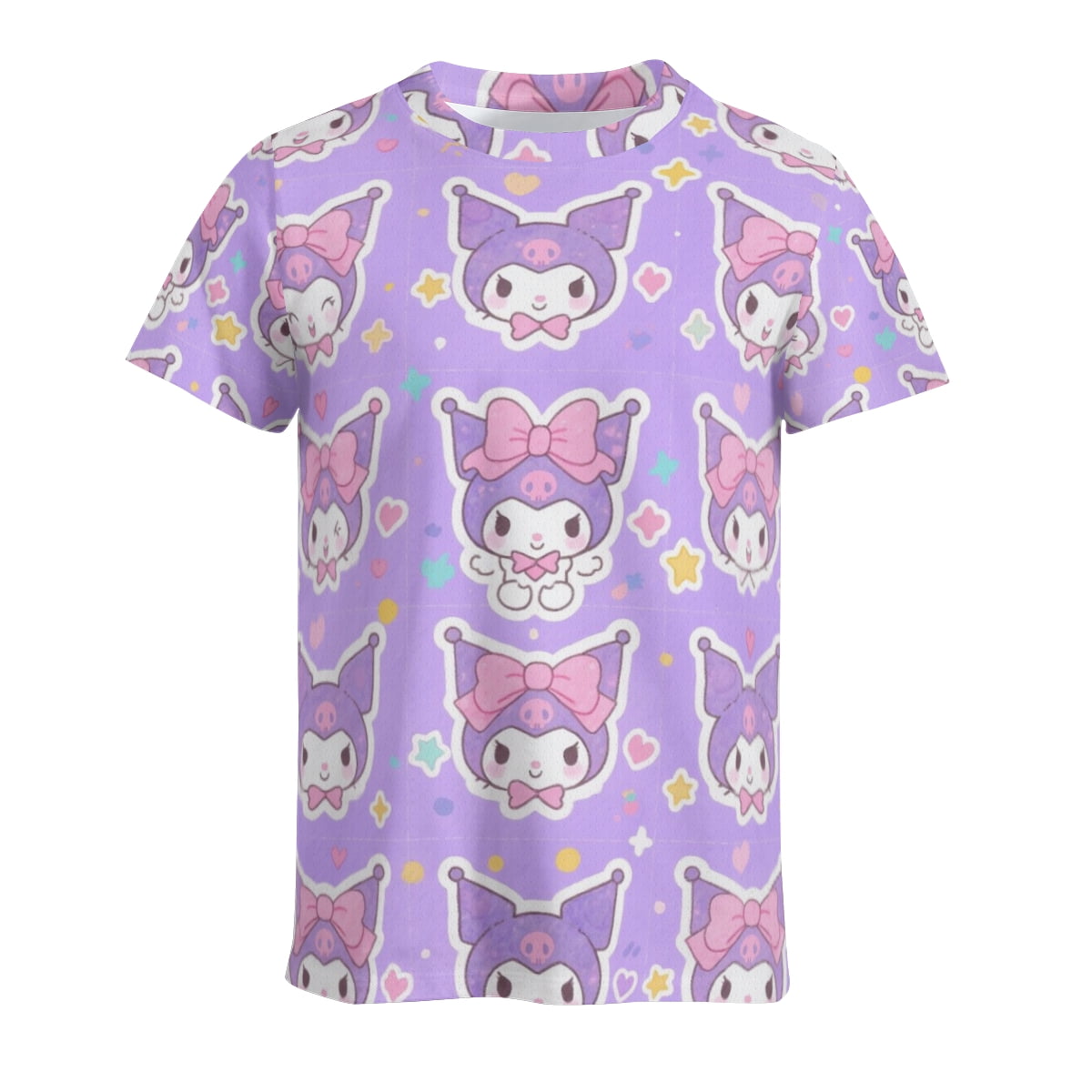 Kuromi Men's Full-Print Mesh T-Shirt - All-Day Comfort Wear - Walmart.com