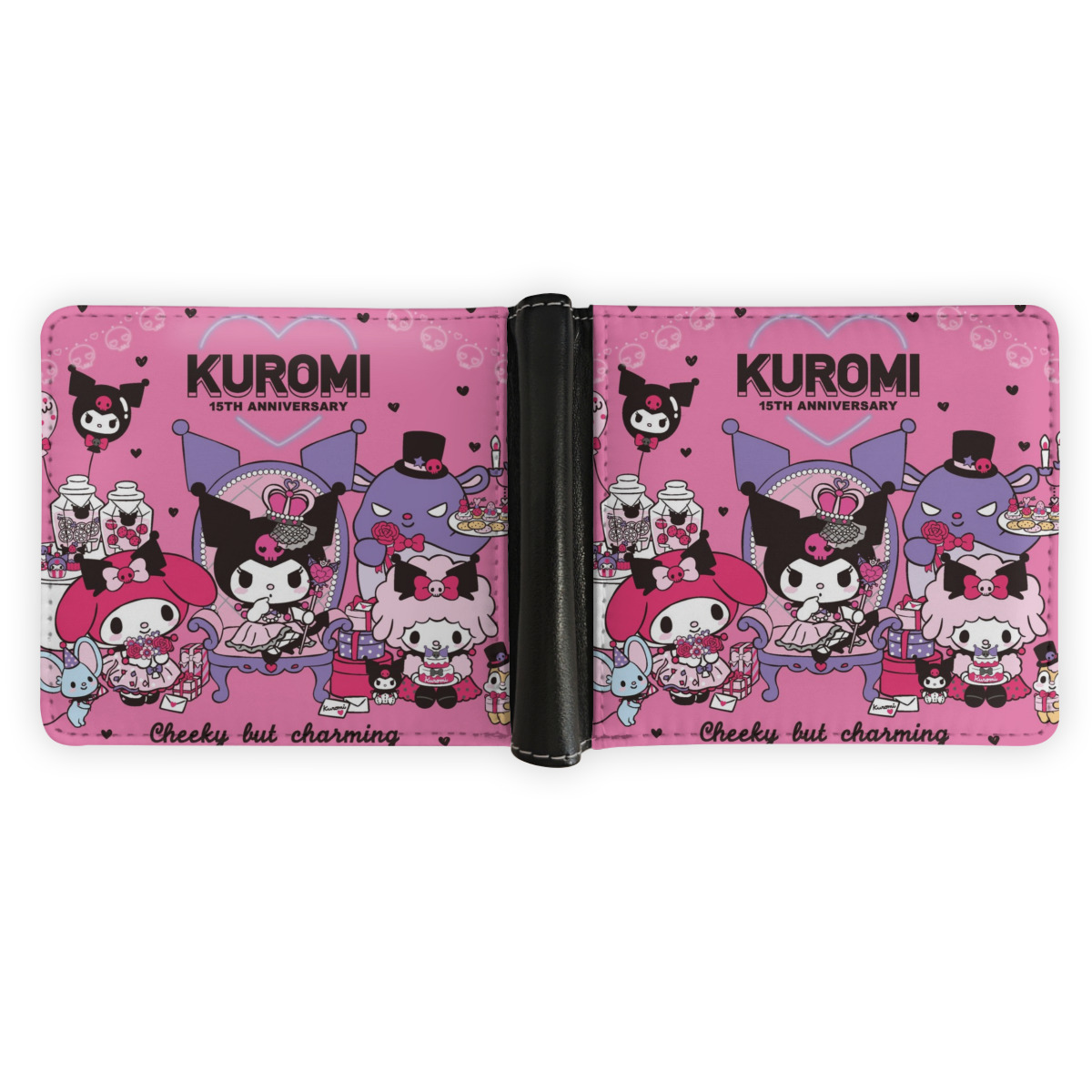 Kuromi Men's Large Capacity Slim Folding Wallet with Multiple Card ...