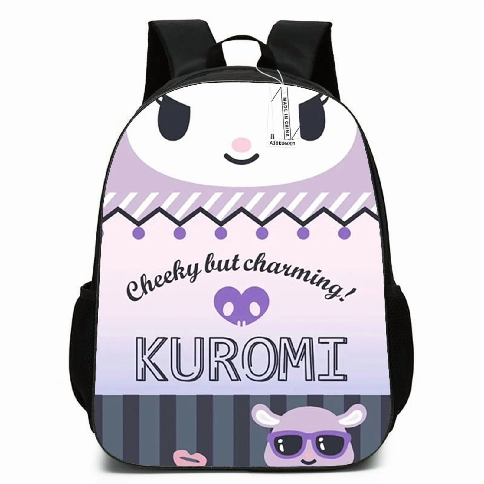 Kuromi Merchandise Backpack for Women Japanese Style Cute Large ...
