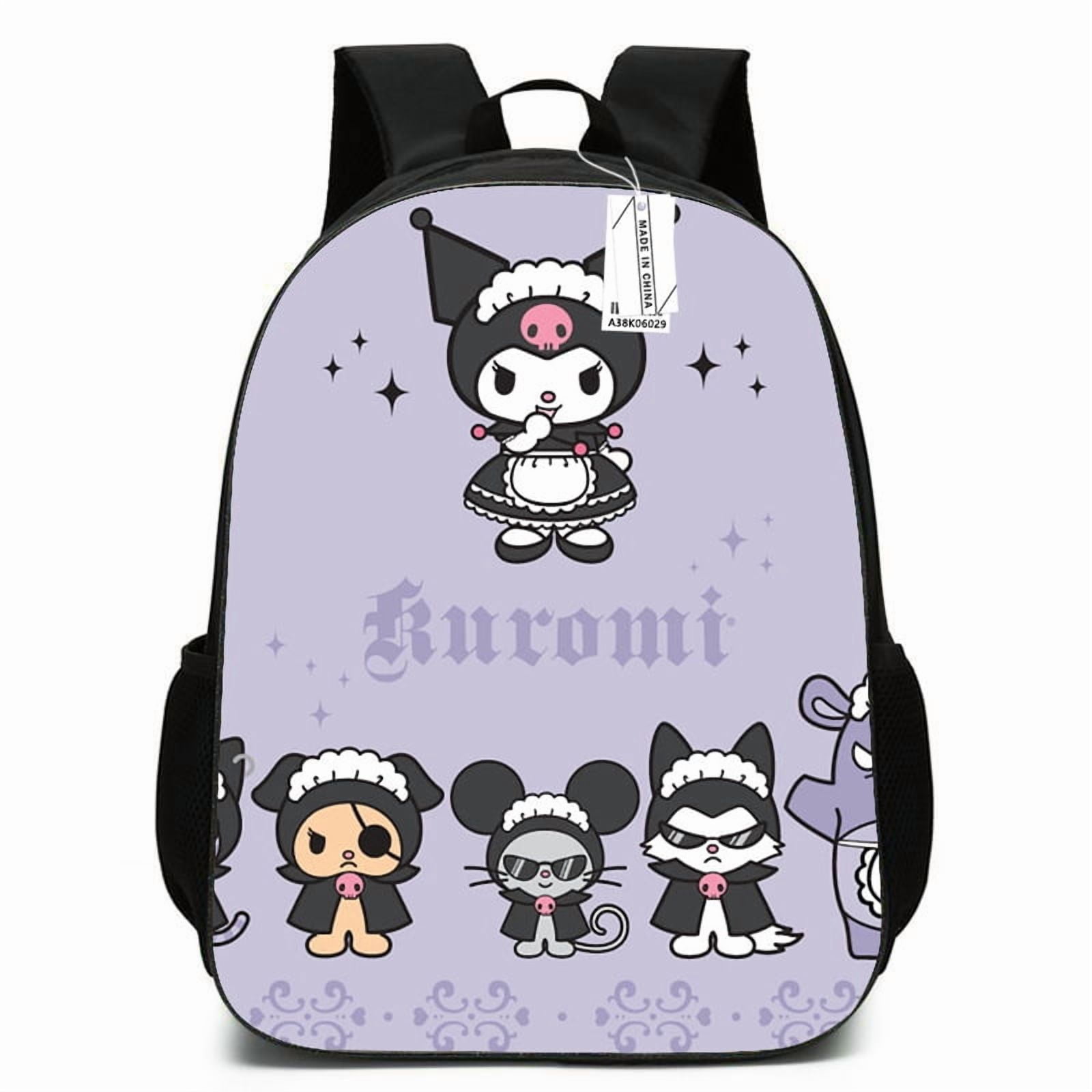 Kuromi Merchandise Backpack for Women Japanese Style Cute Large ...