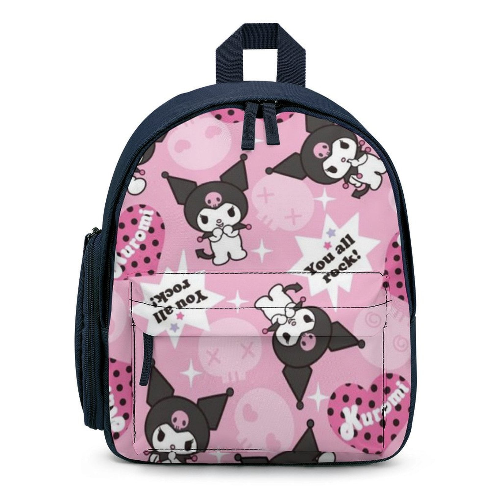 Kuromi Mini Backpack Lightweight Rucksack Print Casual Daypack Shoulder ...