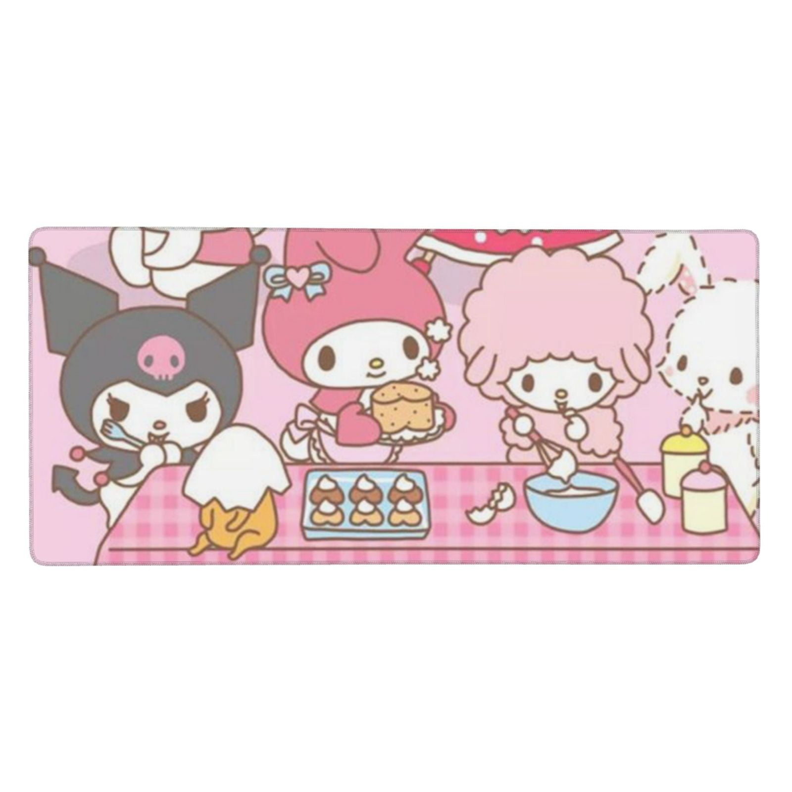 Kuromi Mouse Pad Extra Large 16x35.5 Inch Keyboard Mat Anti-Slip Gaming ...