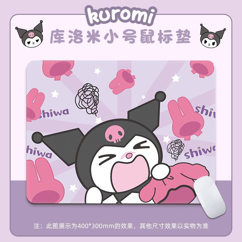 Kuromi Mouse Pad Ins Cute Cartoon Desk Pad Computer Keyboard Pad Gaming ...