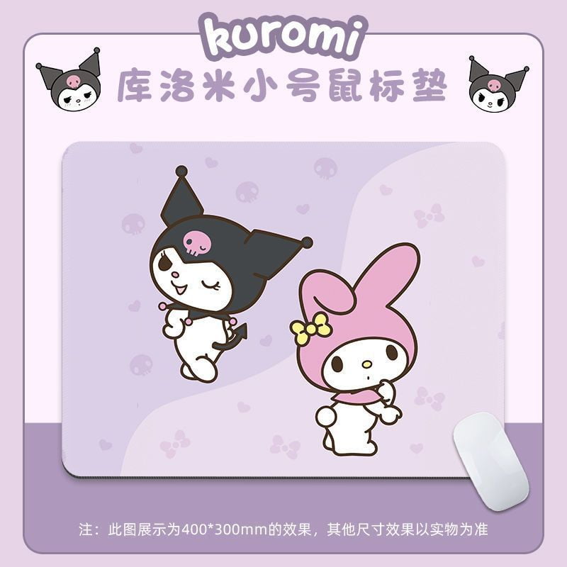 Kuromi Mouse Pad Ins Cute Cartoon Desk Pad Computer Keyboard Pad Gaming ...