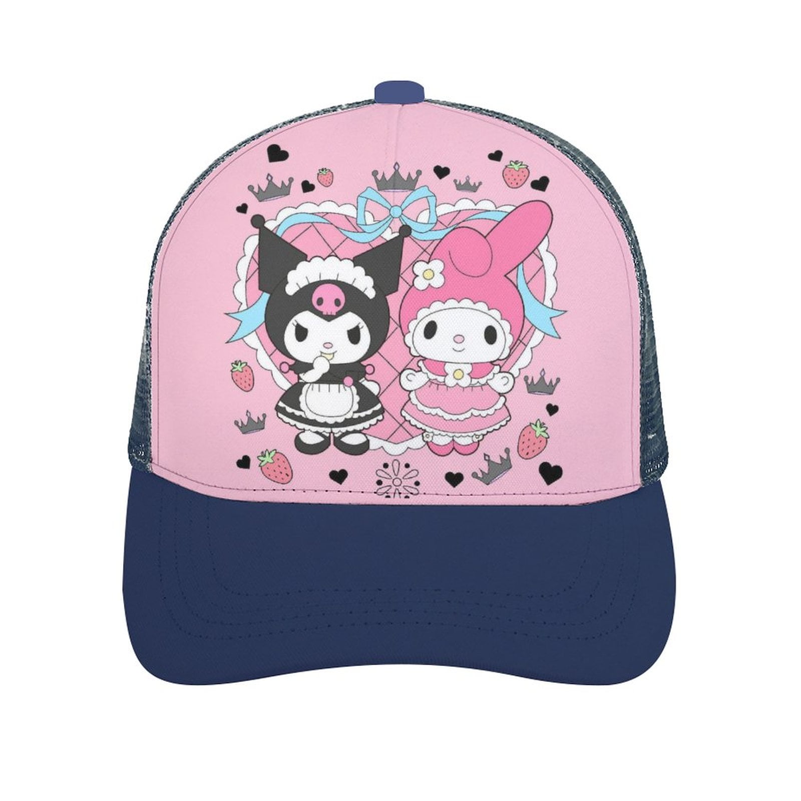 Kuromi & My Melody Caps Breathable Baseball Cap Dad Hat Adjustable ...