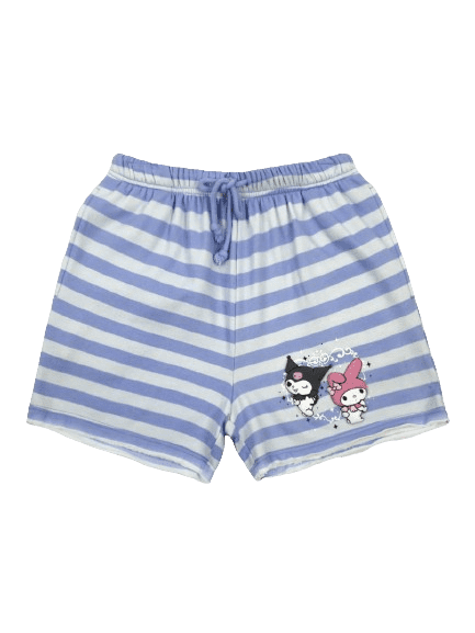 Kuromi & My Melody Characters In Heart Frame Blue And White ...