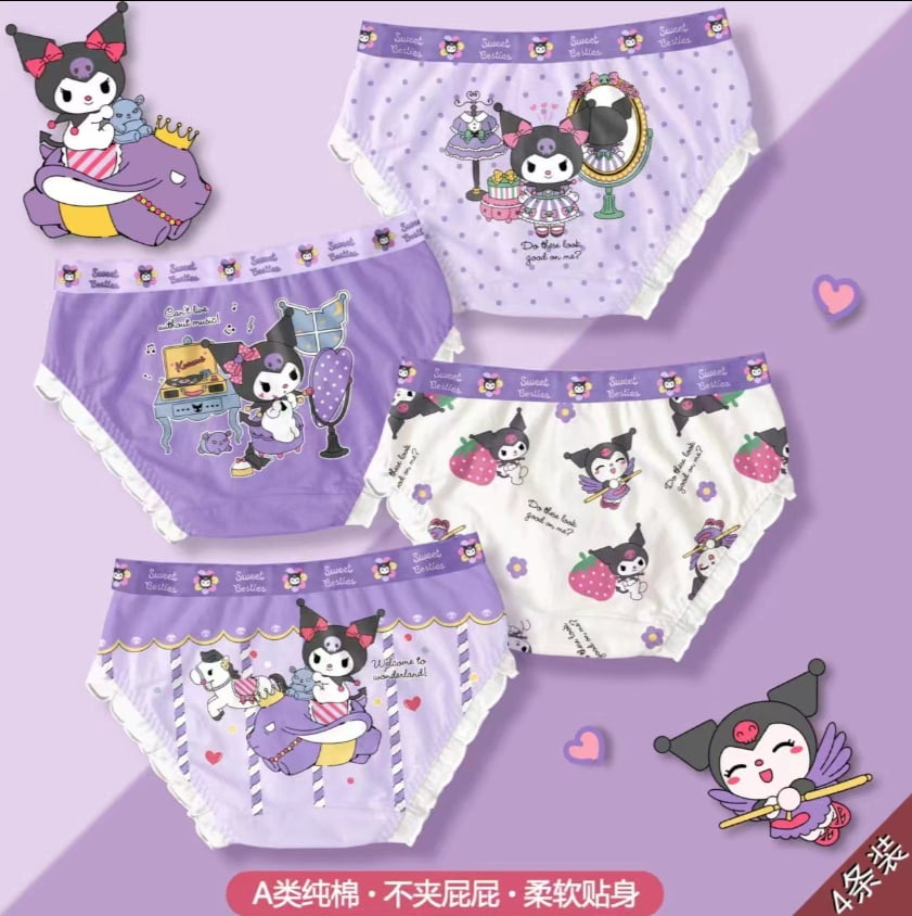 Kuromi My Melody Sanrio Anime Kawaii Underwear Panties Boxer Cute ...