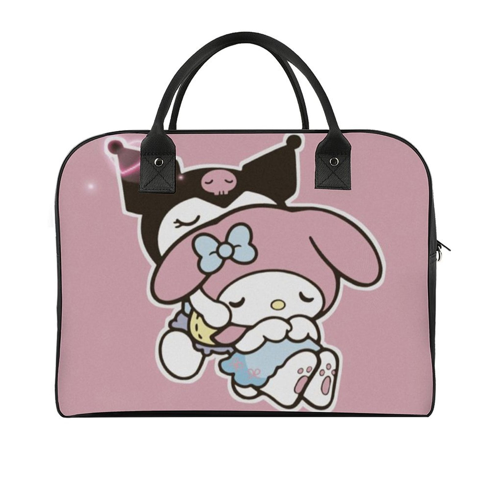 Kuromi & My Melody Travel Tote Bag with Detachable Strap Lightweight ...