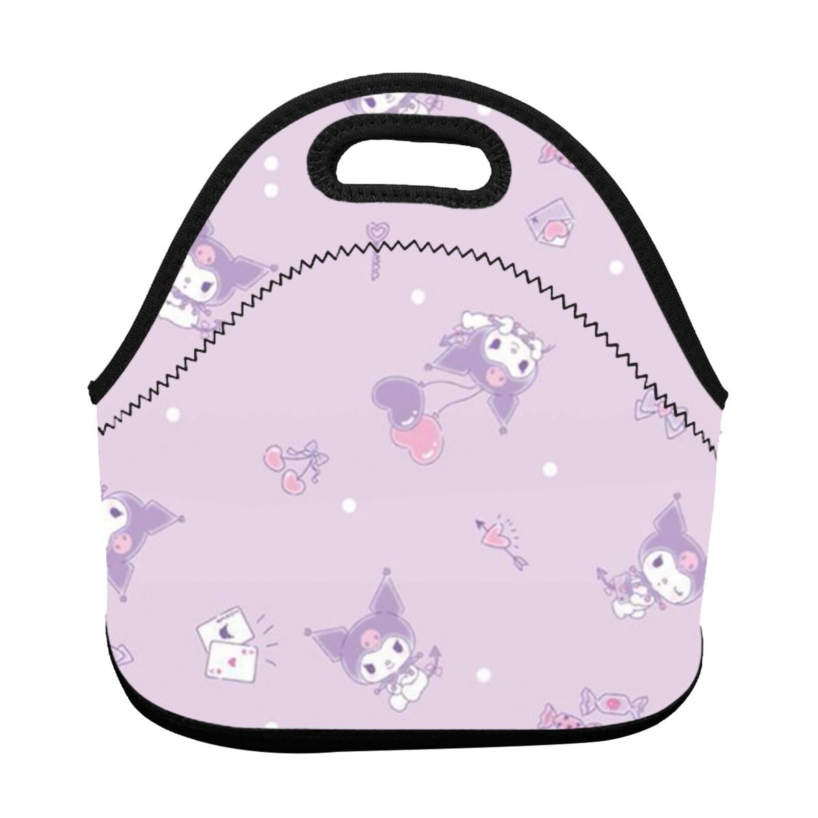 Kuromi Neoprene Lunch Bags Reusable Lunchbox Food Container Insulated ...