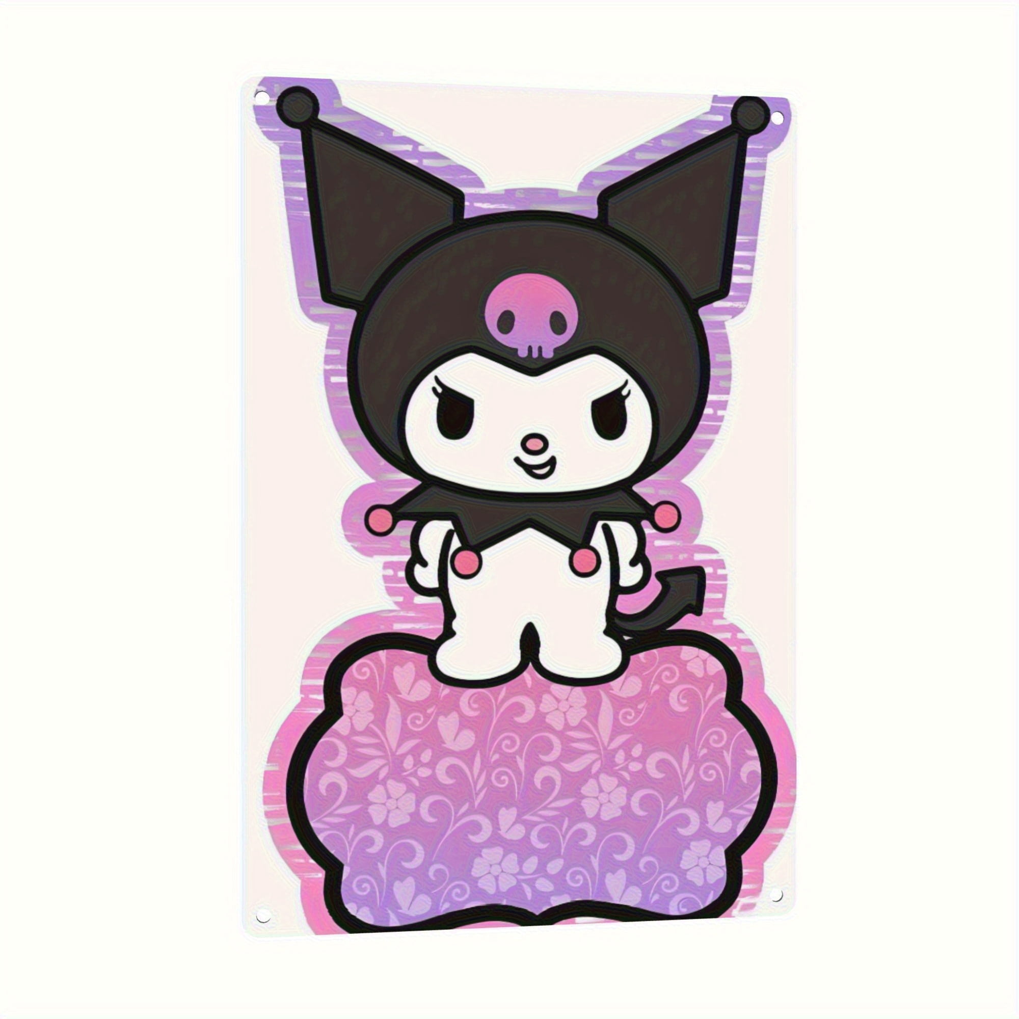Kuromi Officially Licensed Cute Cartoon Pattern Tin Sign for Hotels ...
