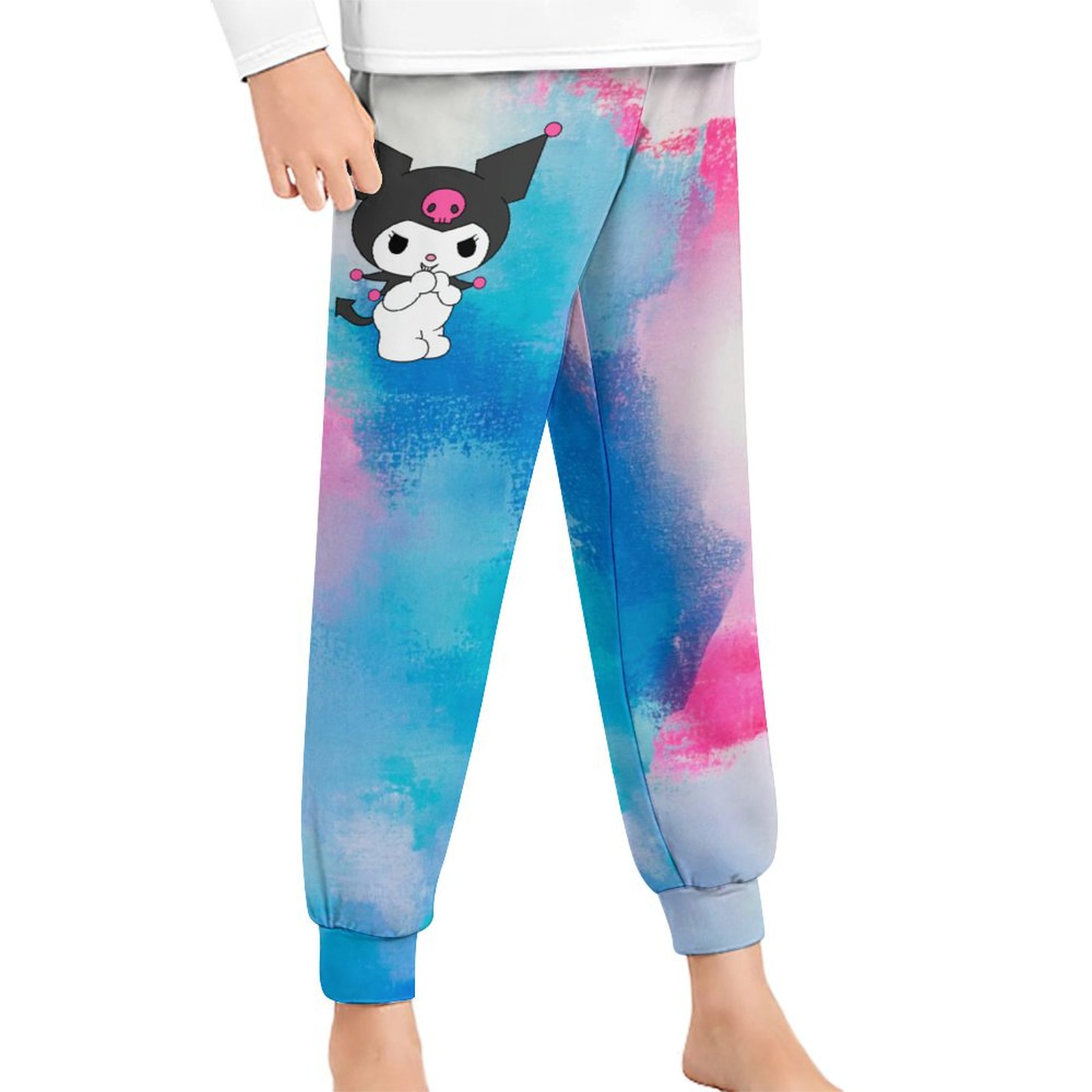 Kuromi Pink Skull Kid's Pajamas Sleep Bottoms Sleepwear Comfy Cozy Soft ...