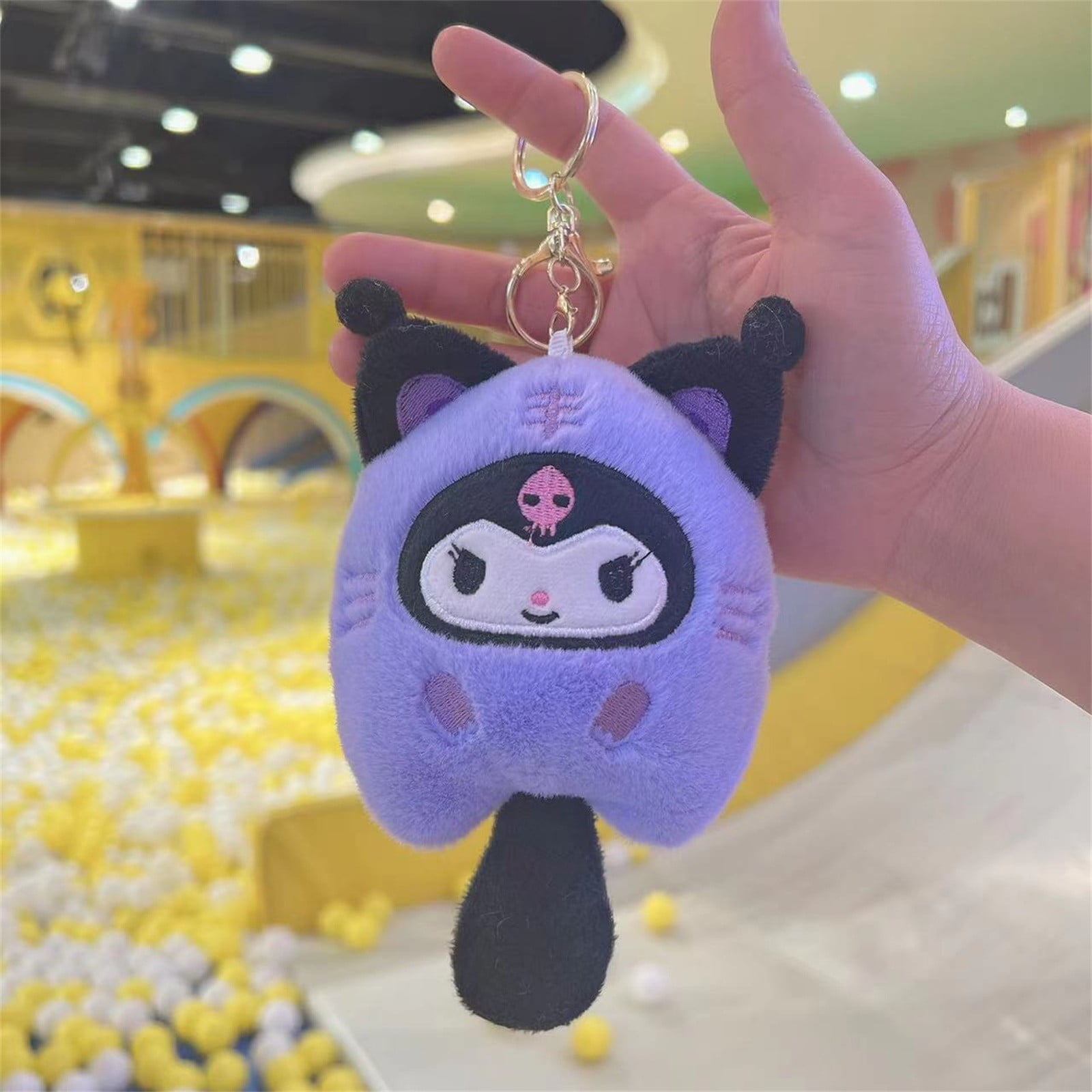 Kuromi Plushies Keychain -5.9" Kuromi Stuff Keychain, Kuromi Figure ...