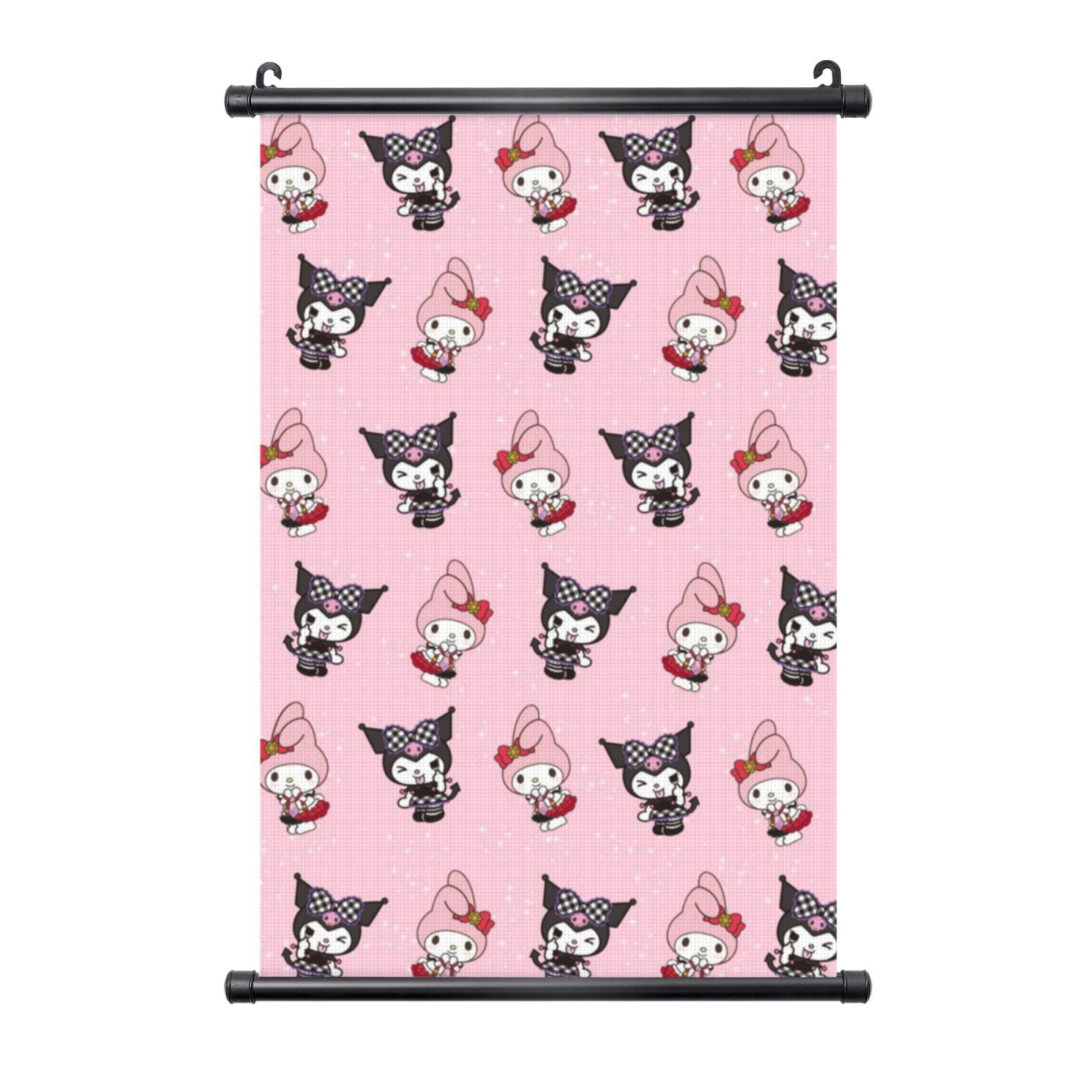 Kuromi Poster Black Plastic Shaft Hanging Posters Wall Hanging Art ...