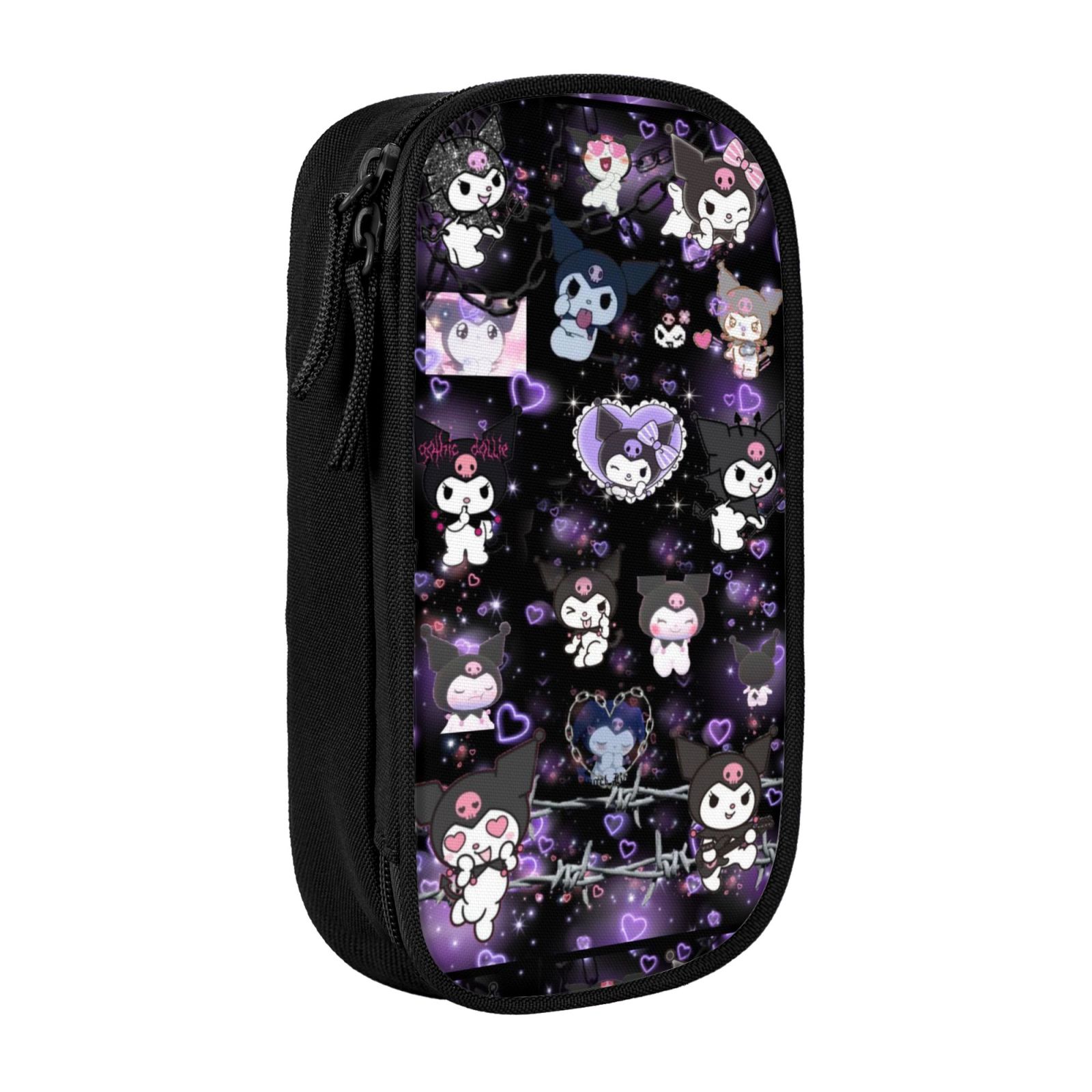 Kuromi Purple Heart Pencil Case,Pencil Pouch,Big Pencil Bag Pouch Box ...