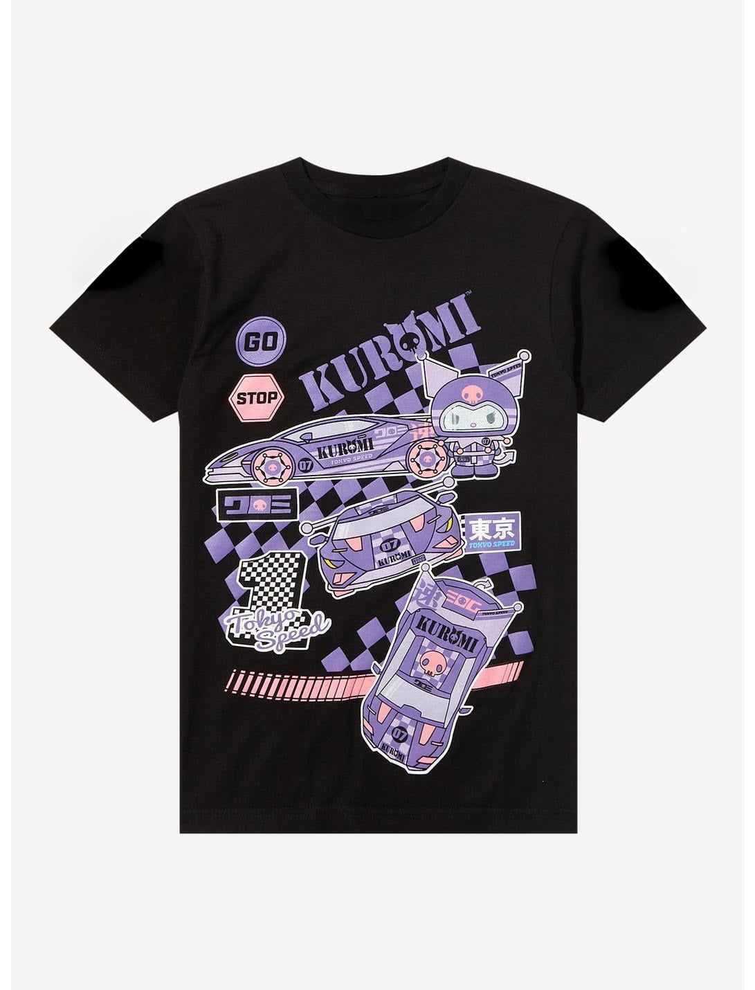 Kuromi Racing Collage Fit T-Shirt - Walmart.com