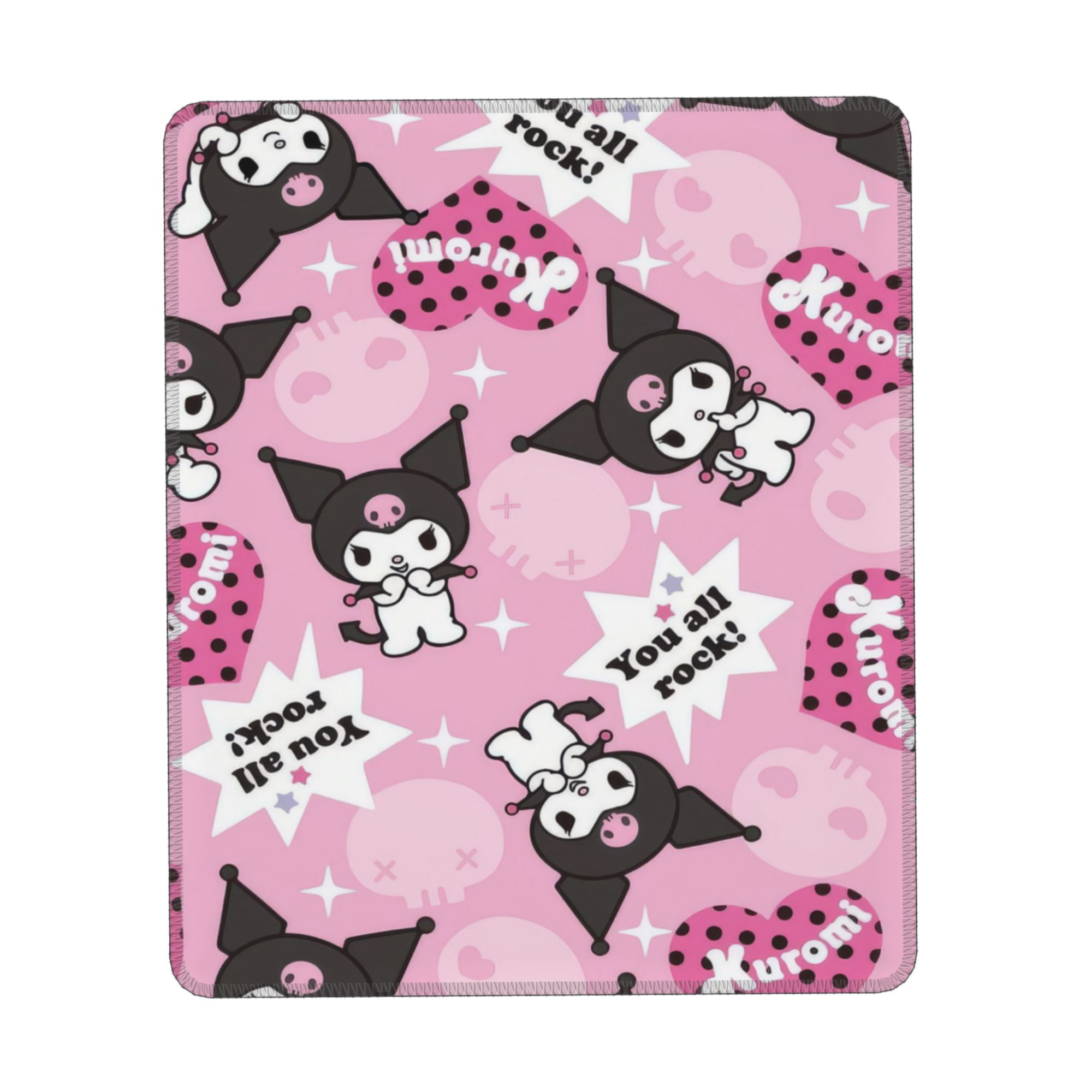 Kuromi Rubber Lock Edge Mouse Pad (Vertical) Office Mouse Pad Home ...