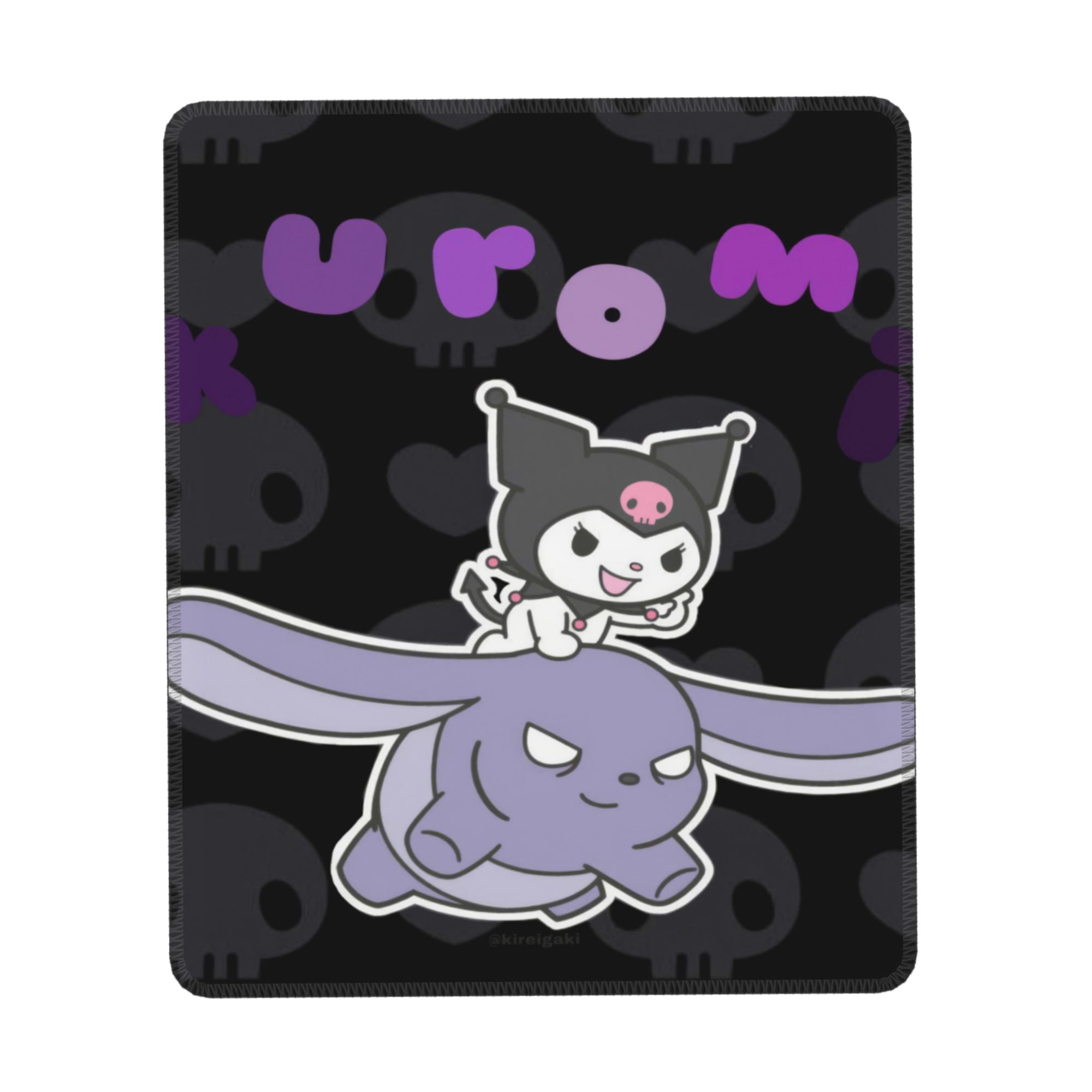 Kuromi Rubber Lock Edge Mouse Pad (Vertical) Office Mouse Pad Home ...
