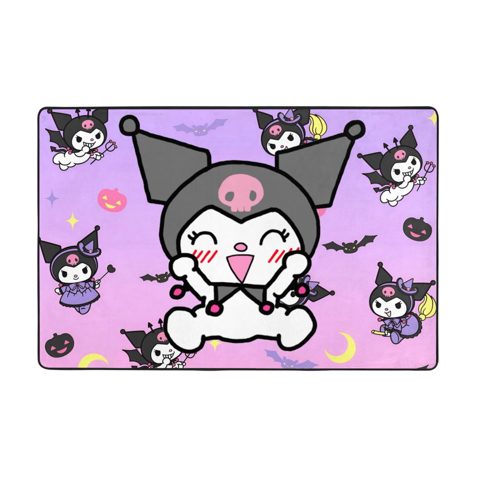 Kuromi Rug Non-Slip Locking Edge Carpet Thickened Large Size Door Mat ...