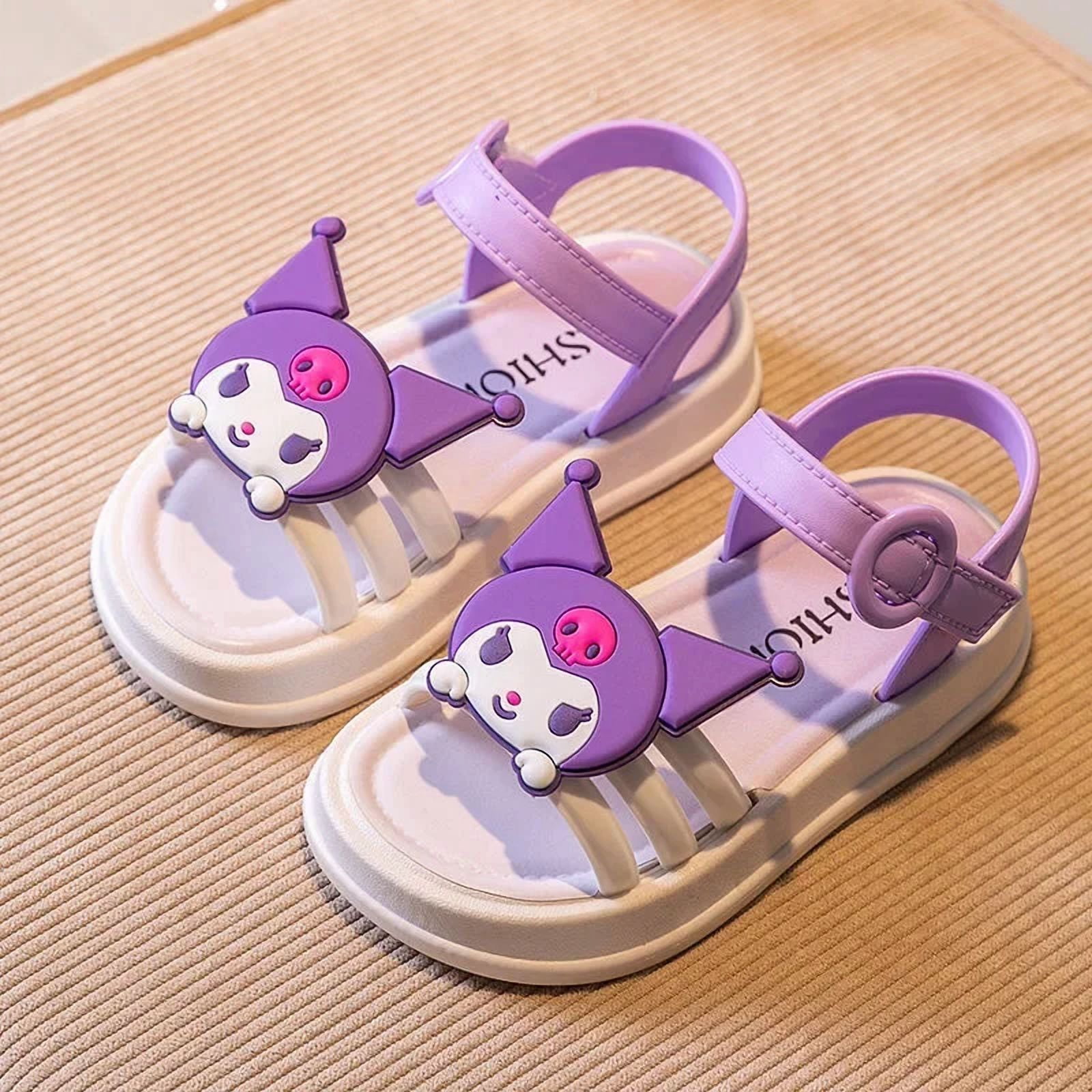 Kuromi Sandal Girls Sanrio My Melody Shoes Girly Heart Summer Cute ...