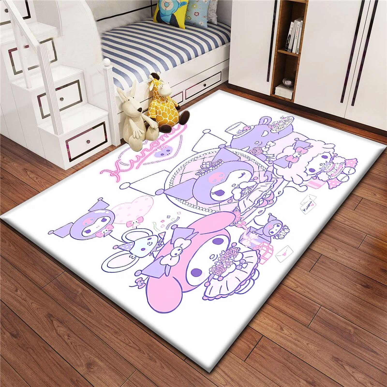 Kuromi Sanrio Lovely Carpet Rug for Living Room Bedroom Decoration ...