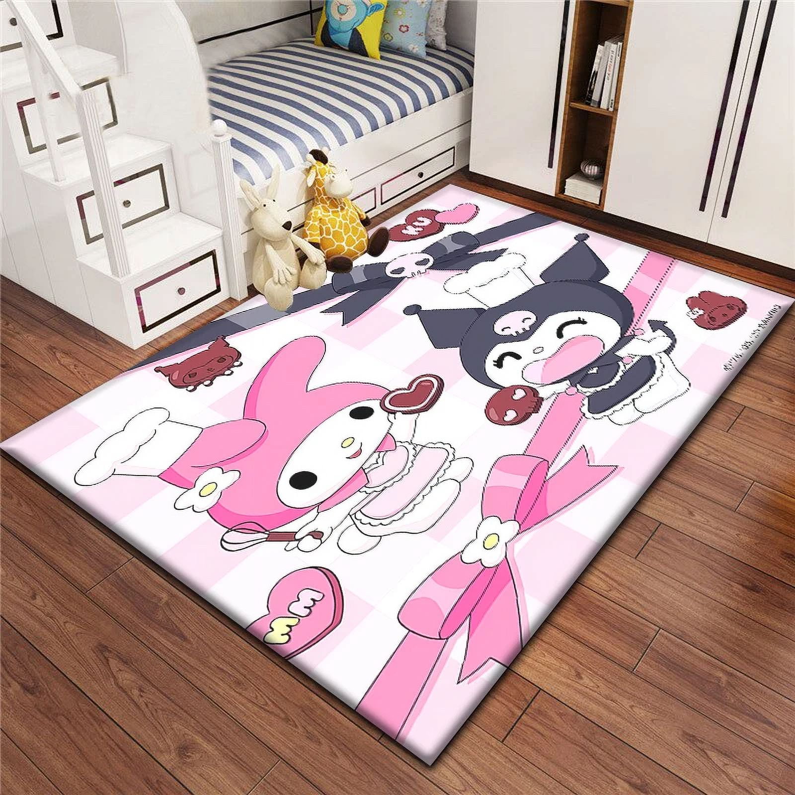 Kuromi Sanrio Lovely Carpet Rug for Living Room Bedroom Decoration ...